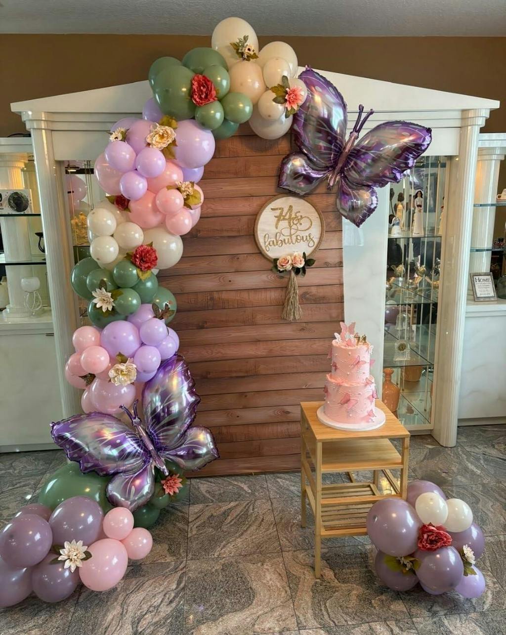 Aperturee Wood Arch Cover Spandex Stretch Fabric Backdrop - Aperturee