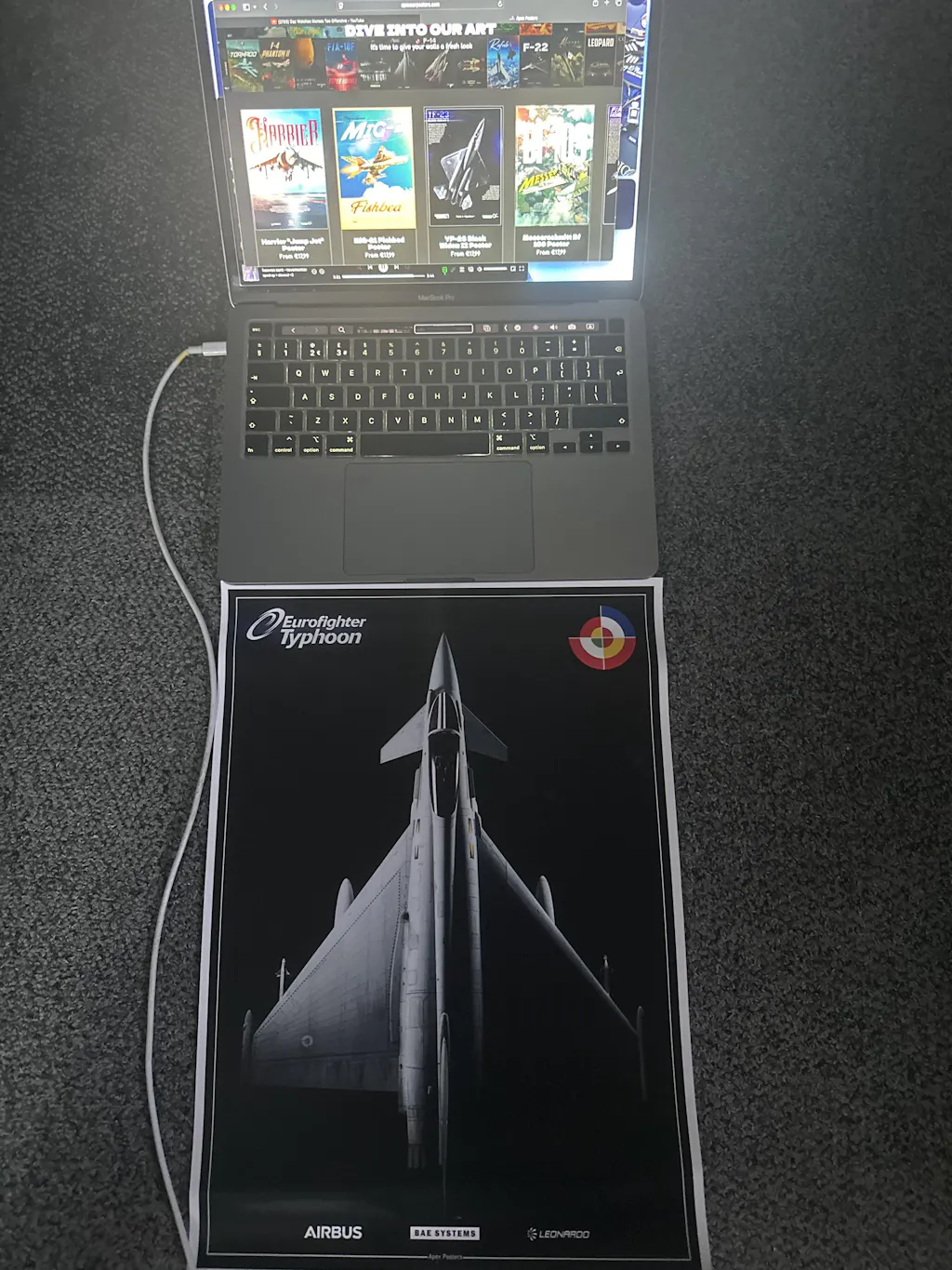 Eurofighter Typhoon Minimalism Poster (2 Variants) – Apex Posters