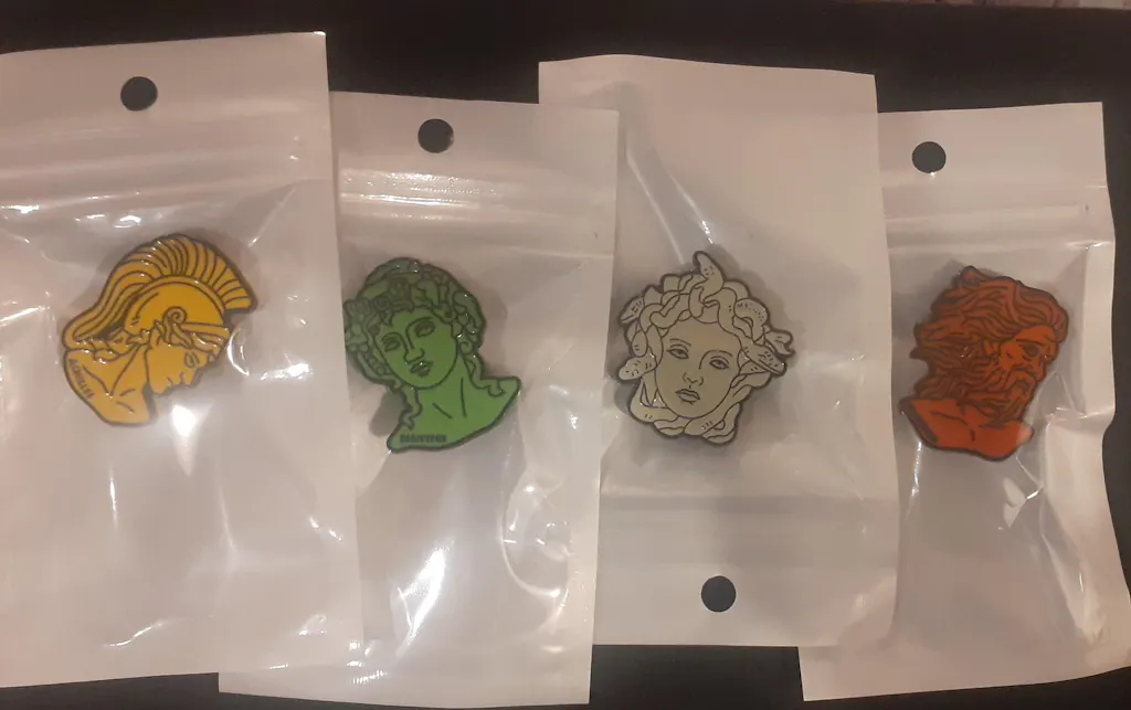 4 Piece Set Greek Mythology Pins • Apollo Tarot Shop 🪷