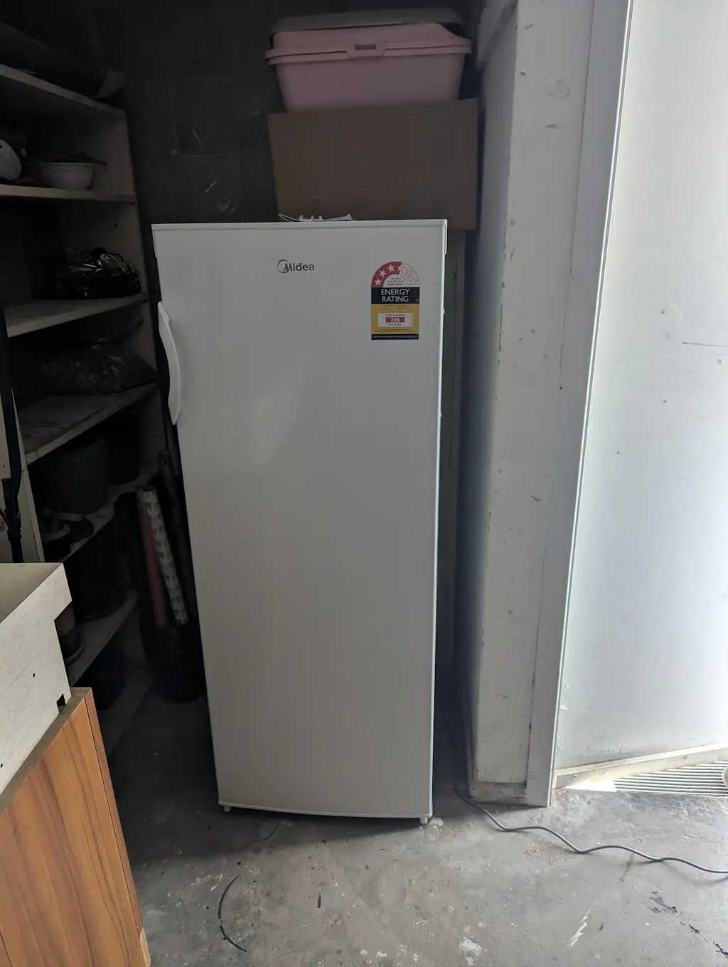Midea 172L Upright Freezer - White | Appliance World NZ