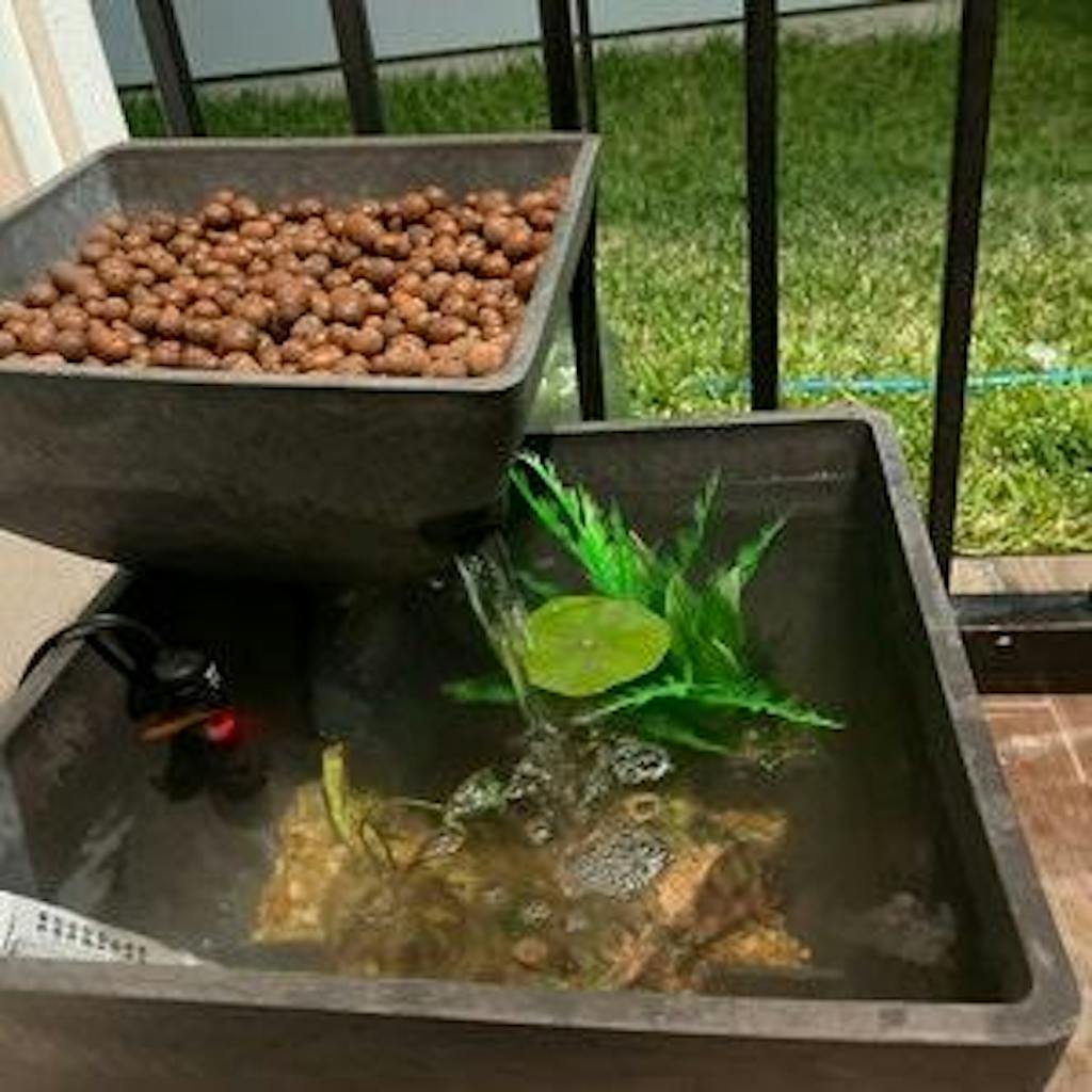 AquaSprouts Fountain - Aquaponics Hydroponics Garden System, Pond Kit