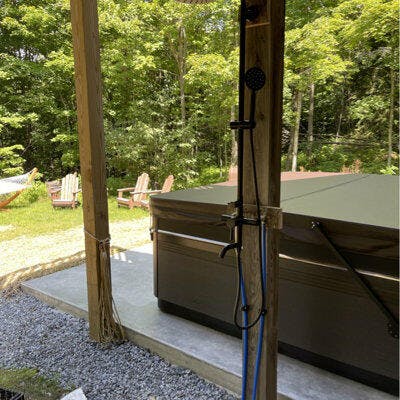 Kenzo Triple Function Stainless Steel Outdoor Shower - Matte Black – AquaStyle Outdoor Showers