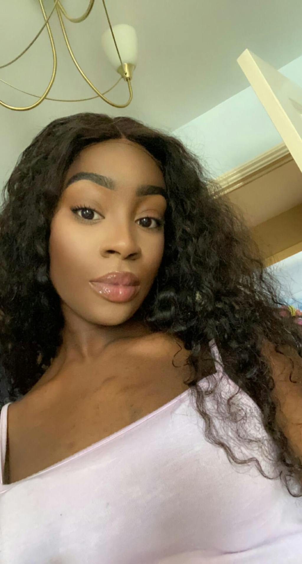 Deep Wave 4x4 Lace Wig 180% Density Human Hair Wigs Glueless Wig ...