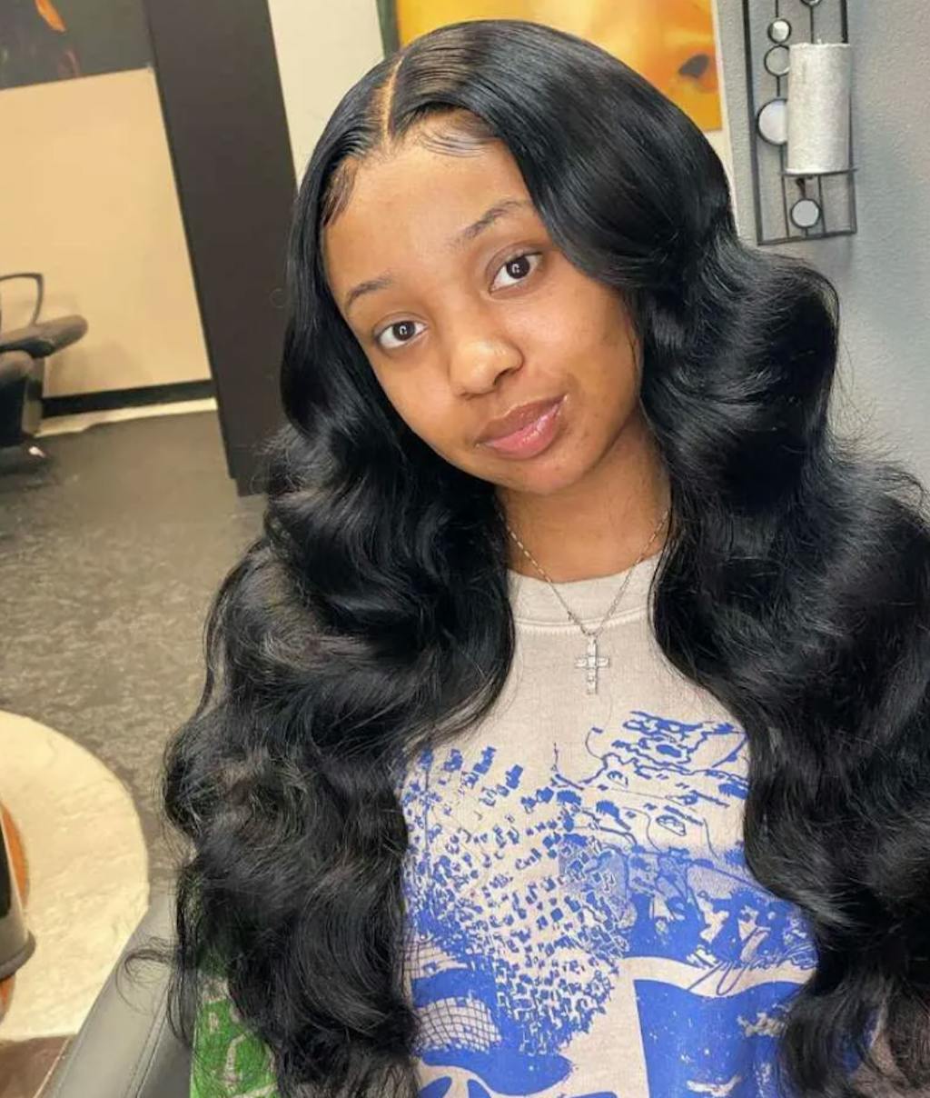 Arabella 13x4 Frontal Lace Body Wave/Silky Straight Wig Invisible Knot