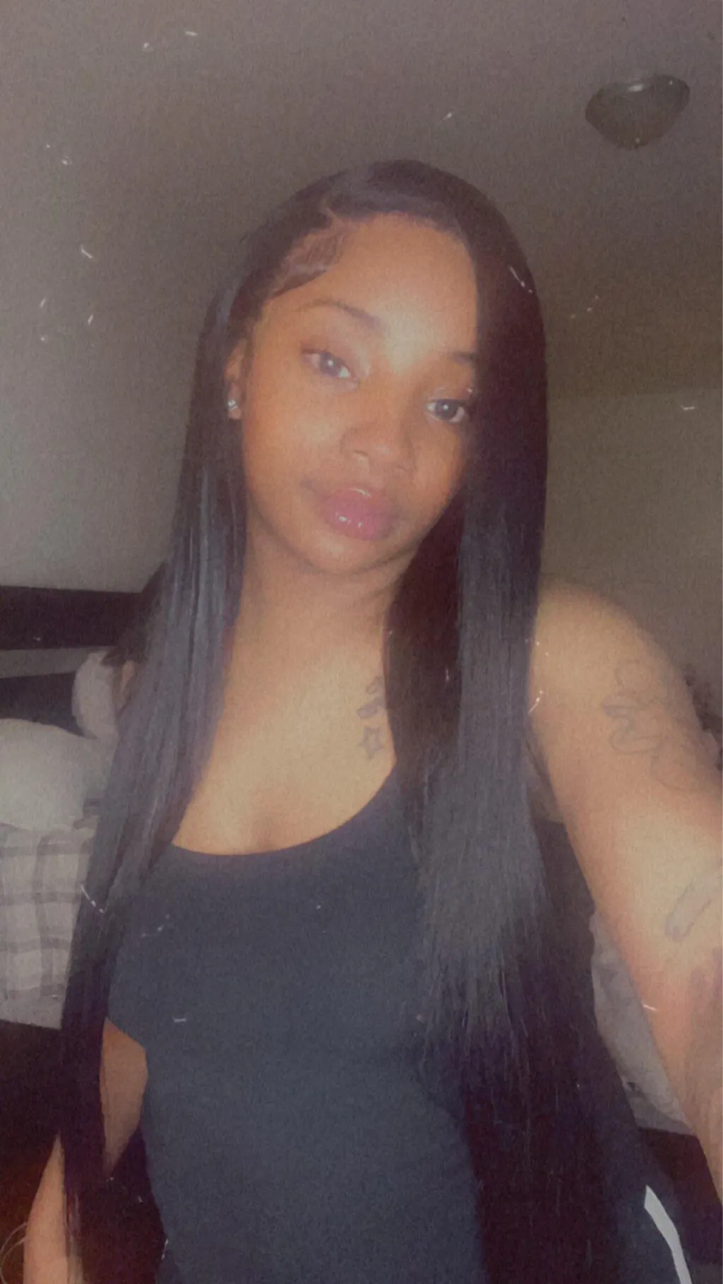 30“ 13x4 Lace Front Straight Bleached Knots Natural Black with C-Part ...