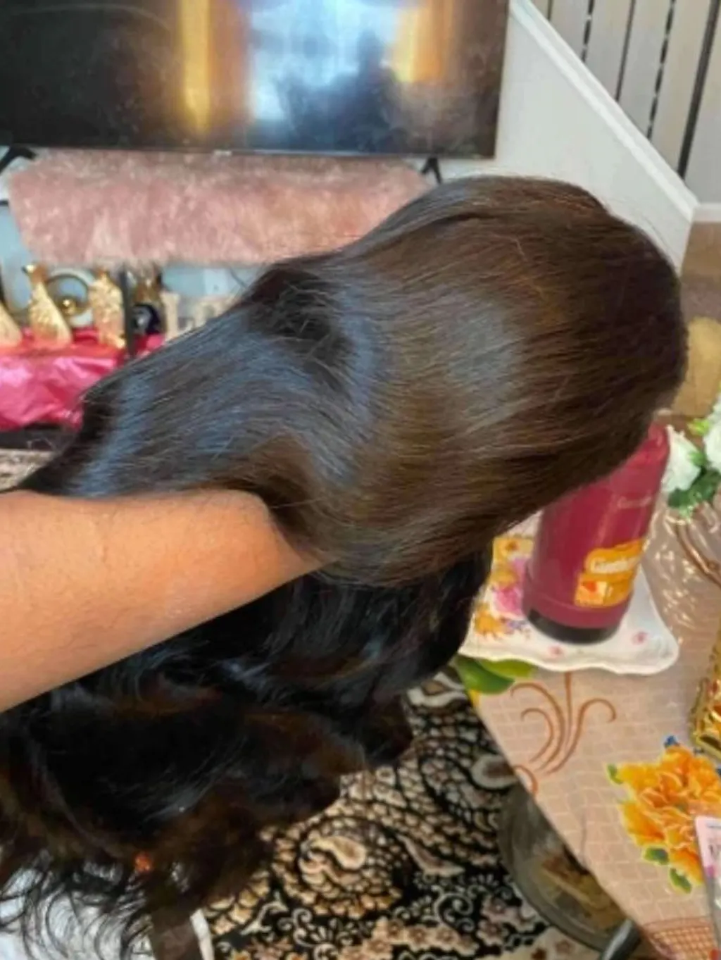 Body Wave Natural Black 13x4 Lace Front Human Hair Wig With Bleached K ...