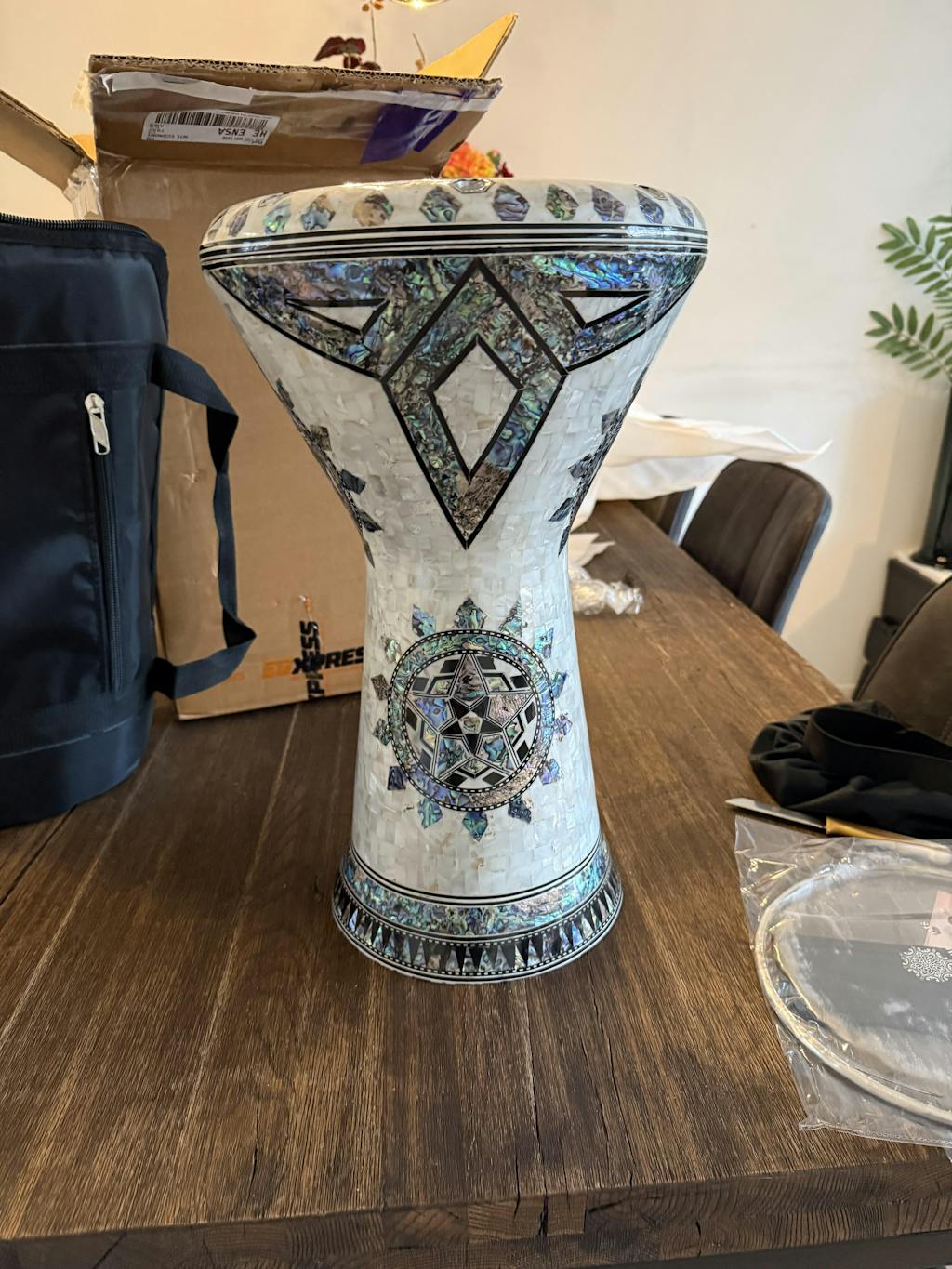 Sombaty Plus Darbuka Instrument – Handcrafted Egyptian Doumbek Drum ...