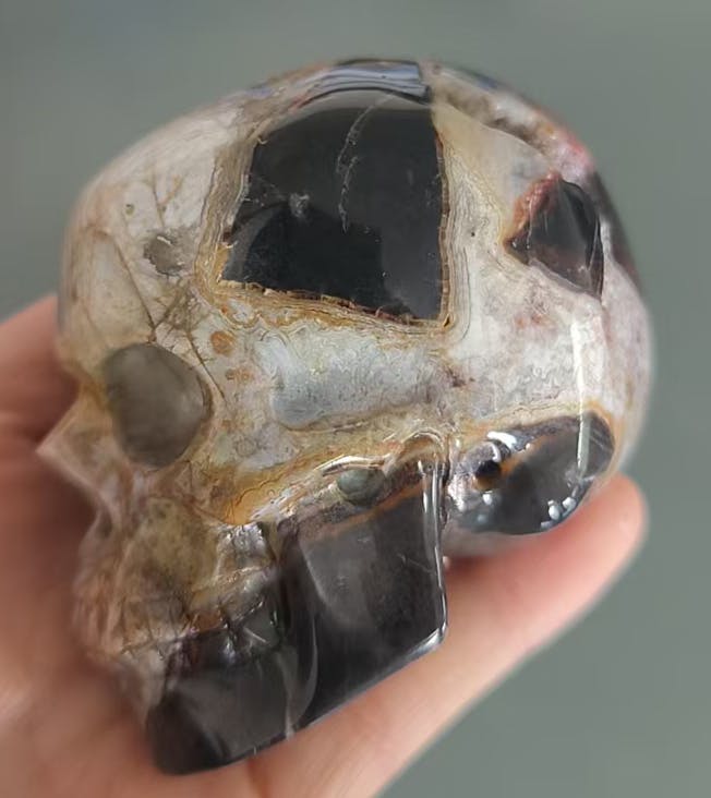 3 Inch Red Crazy Lace Agate Crystal Skull – Arcane Skull