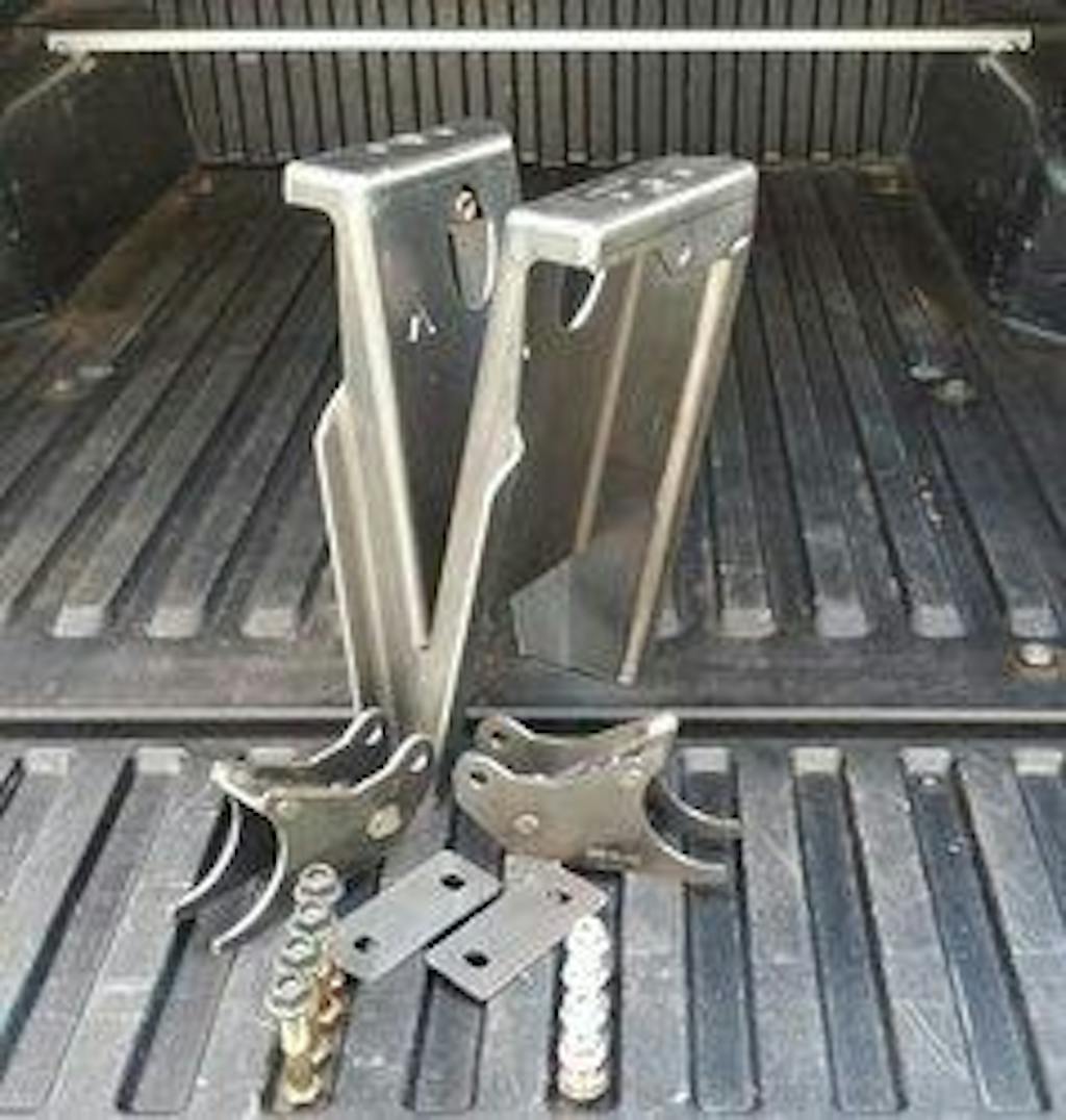 2005-2023 Tacoma Rear Shock Relocation Towers 2.5 x 12" to 14" Mid Tra ...