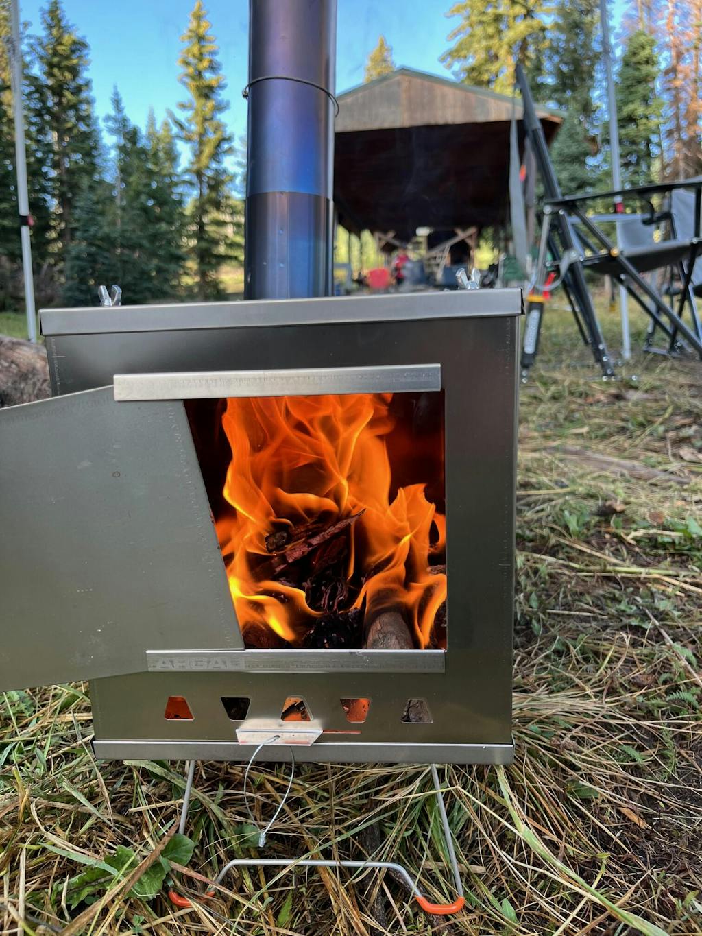 Argali Skyline Ti Titanium Wood Stove | www.argalioutdoors.com