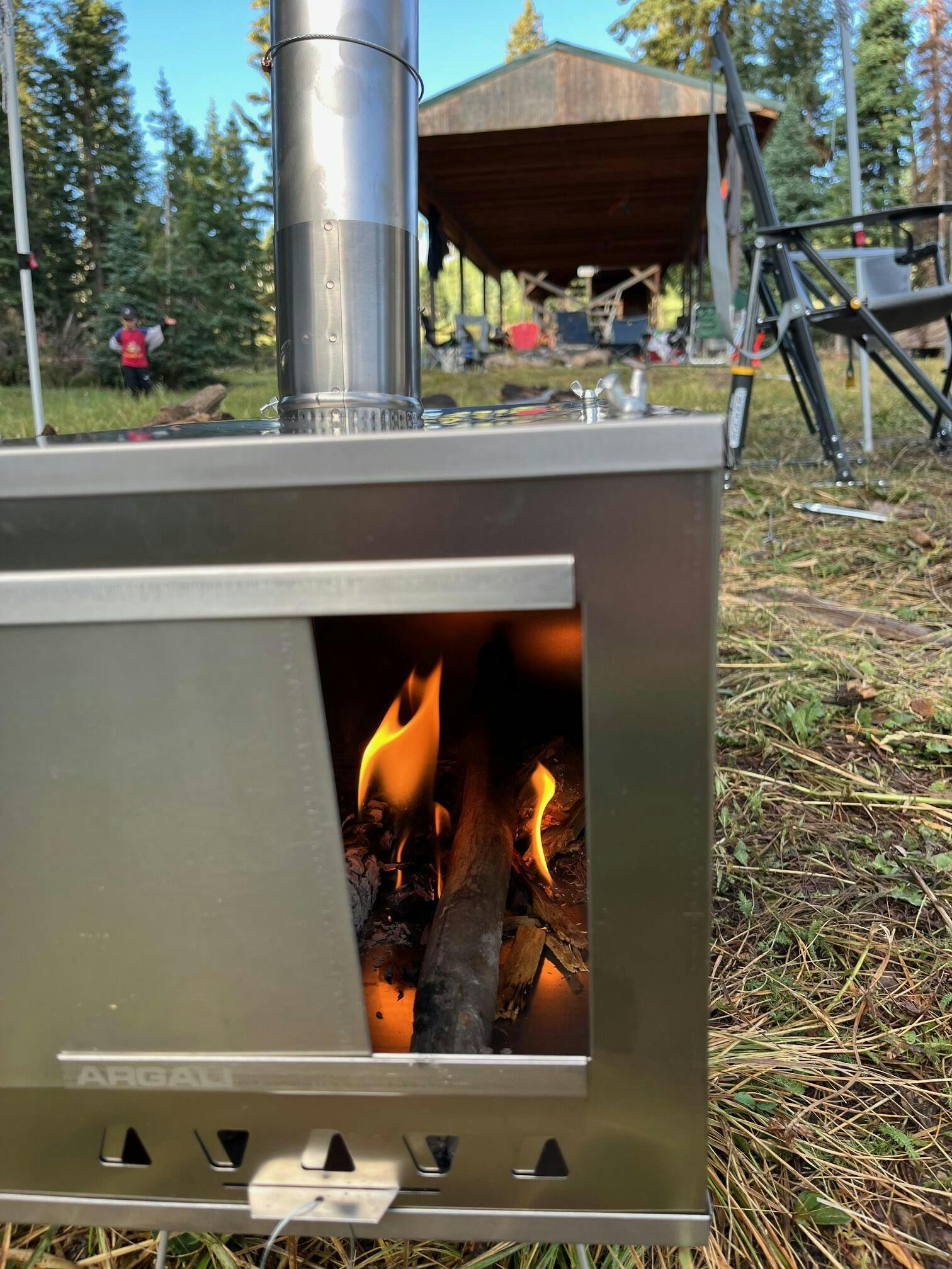 Argali Skyline Ti Titanium Wood Stove | www.argalioutdoors.com