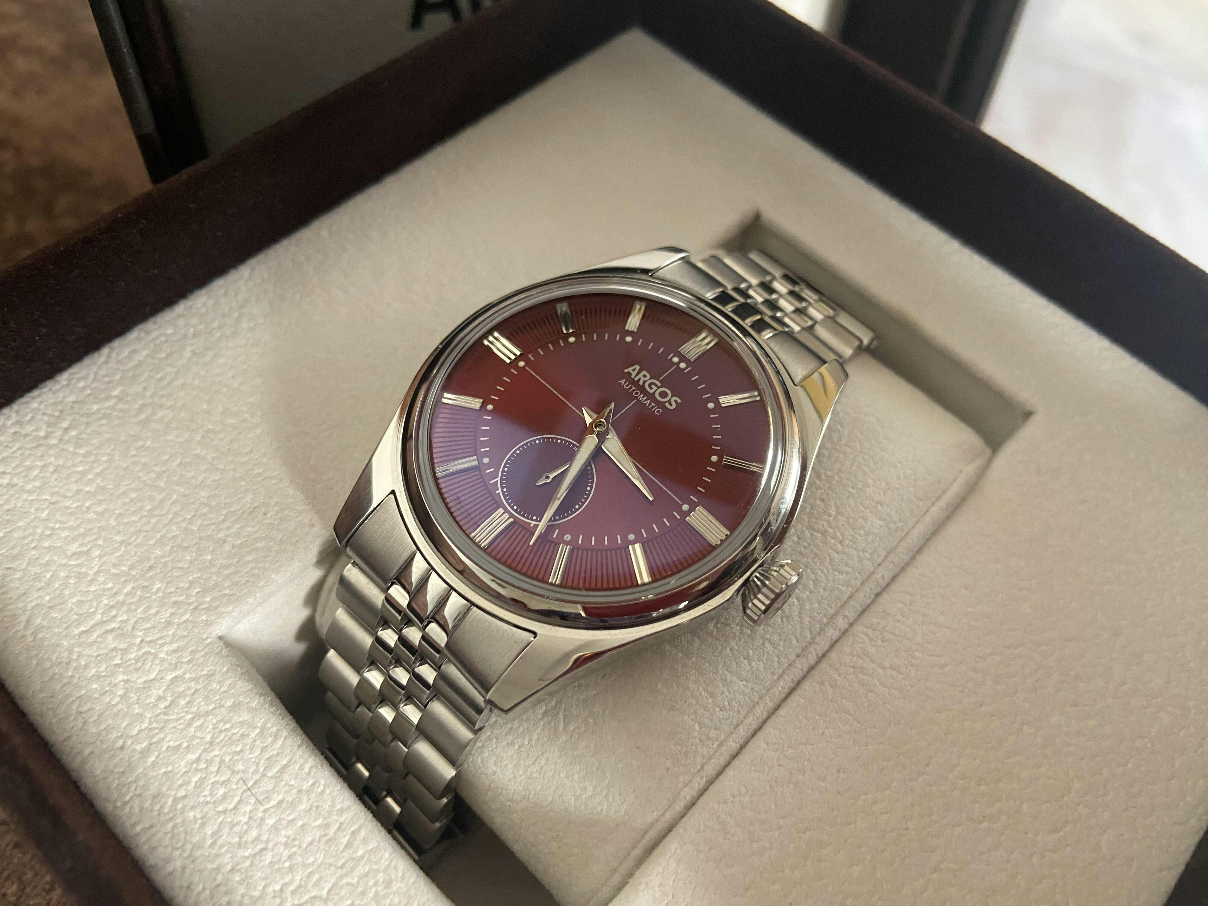 Argos Apollo III - Onyx Black Gold with Leather Strap – Argos Watches