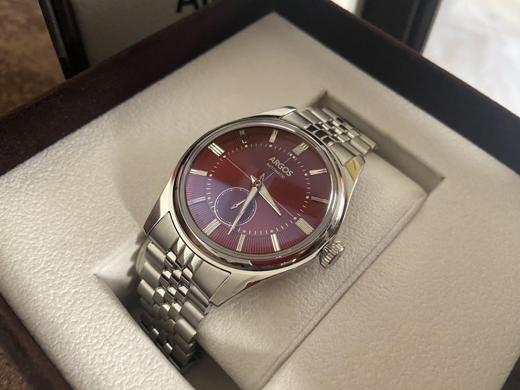 Argos Apollo III - Onyx Black Gold with Leather Strap – Argos Watches