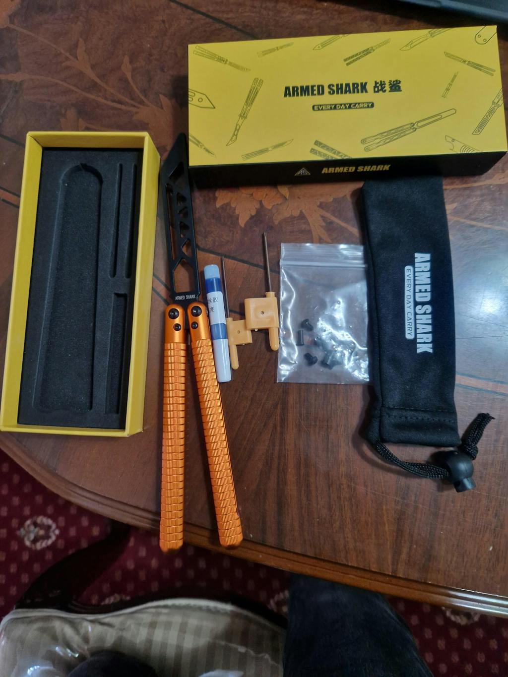 Armed Shark Balisong Sahara Butterfly Trainer Knife