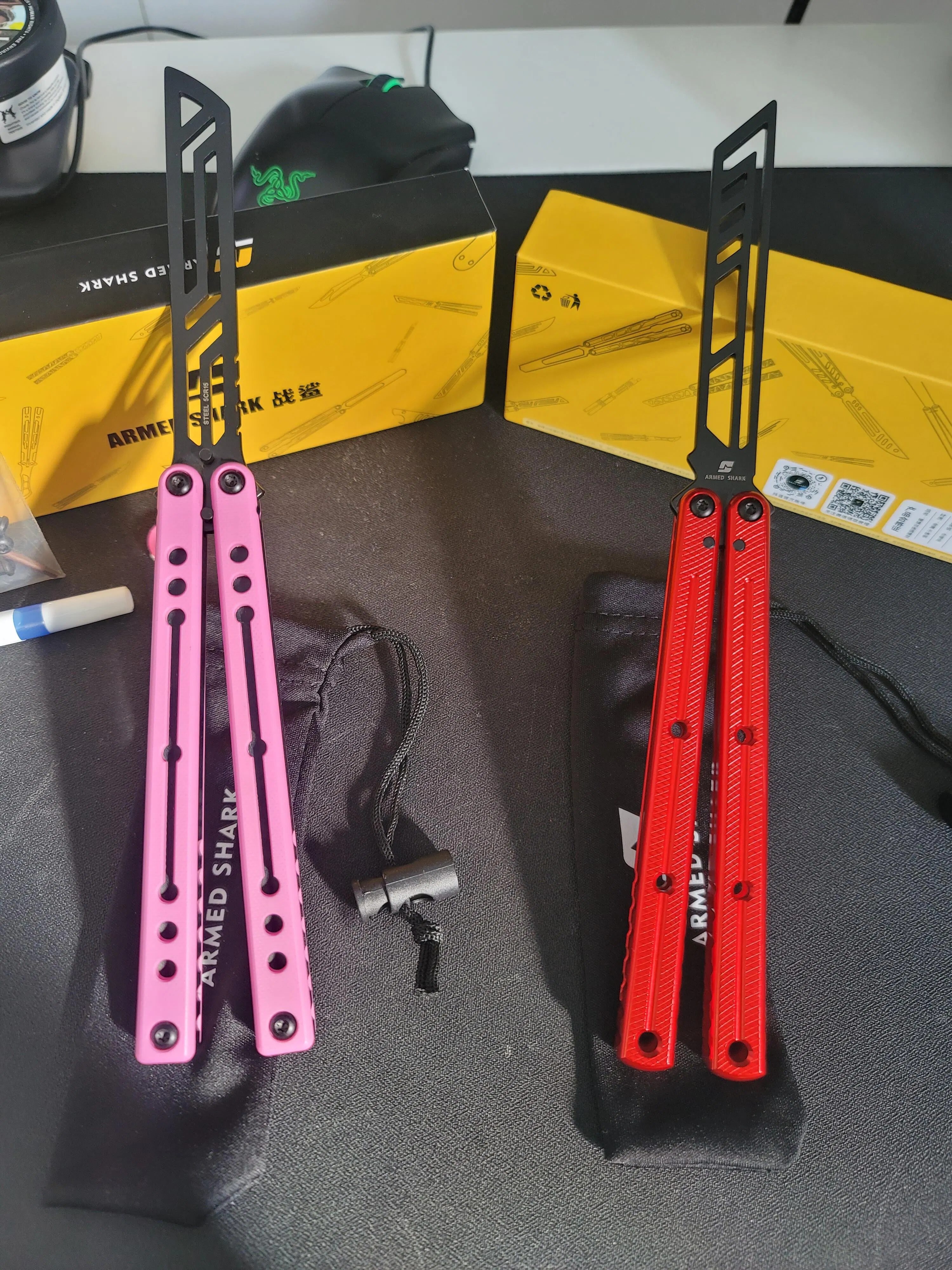 Armed Shark Nautilus V2 7075 Balisong Butterfly Trainer Knife