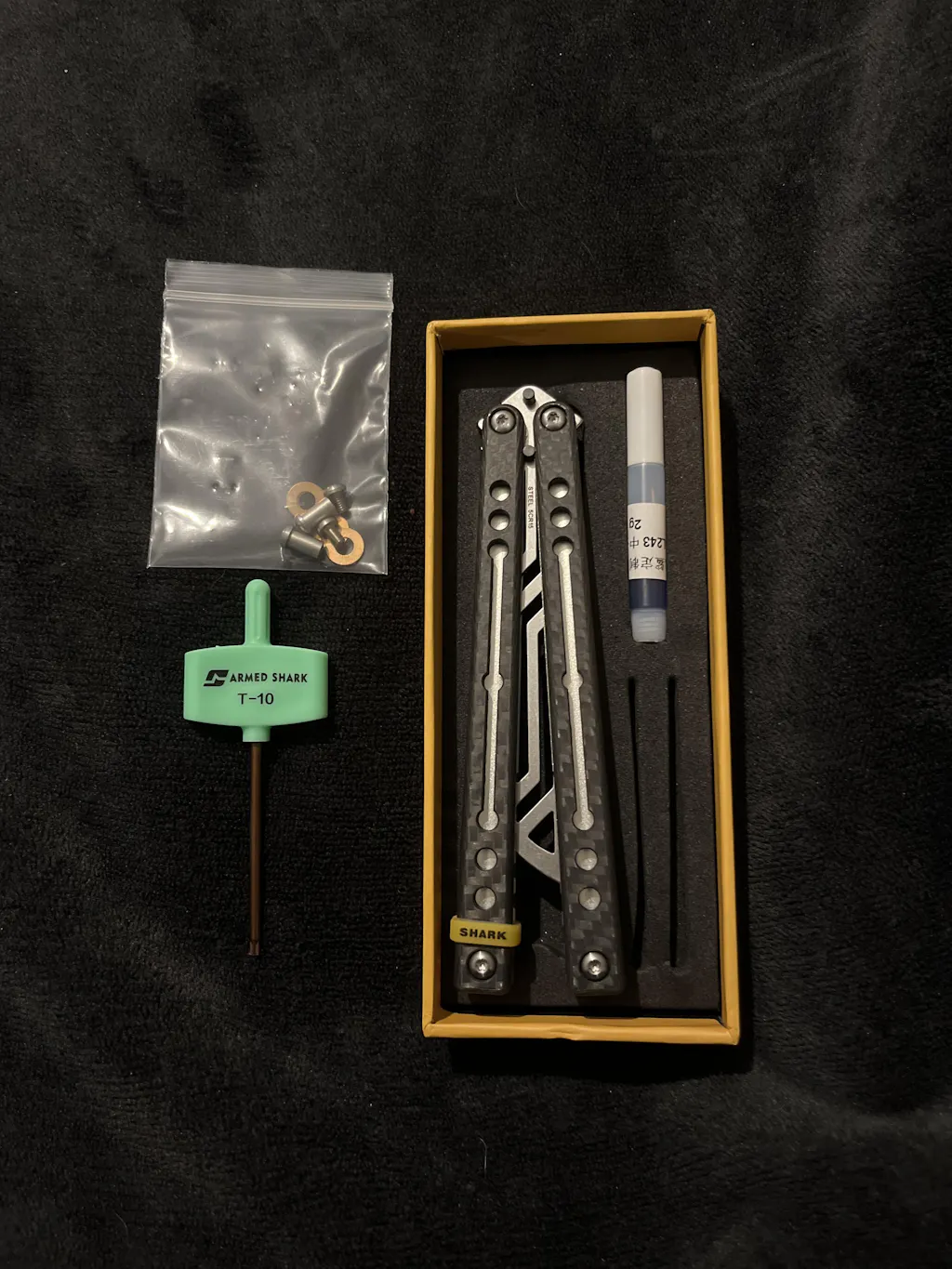 Armed Shark Nautilus V2 7075 Balisong Butterfly Trainer Knife