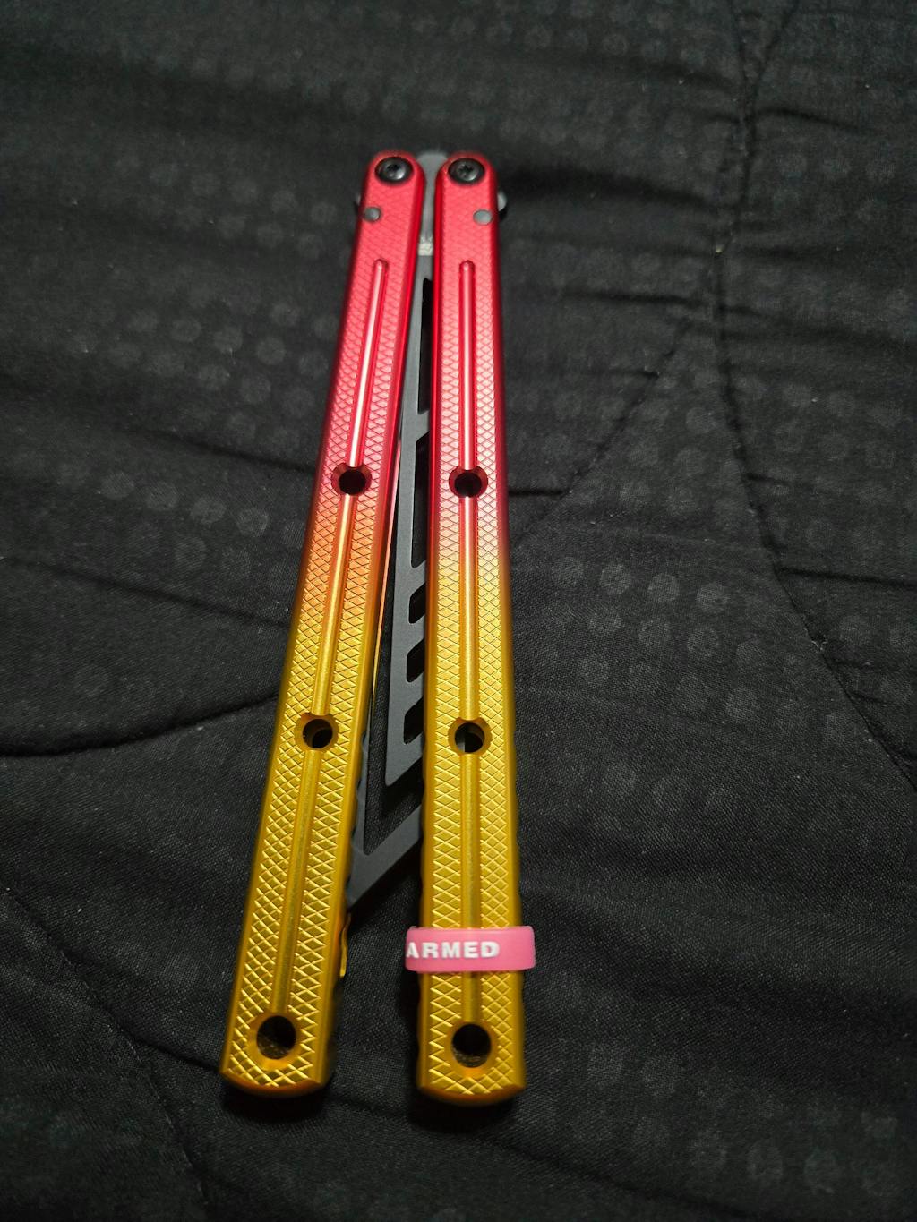 Armed Shark Krake Raken v3 Balisong Trainer Butterfly Knife