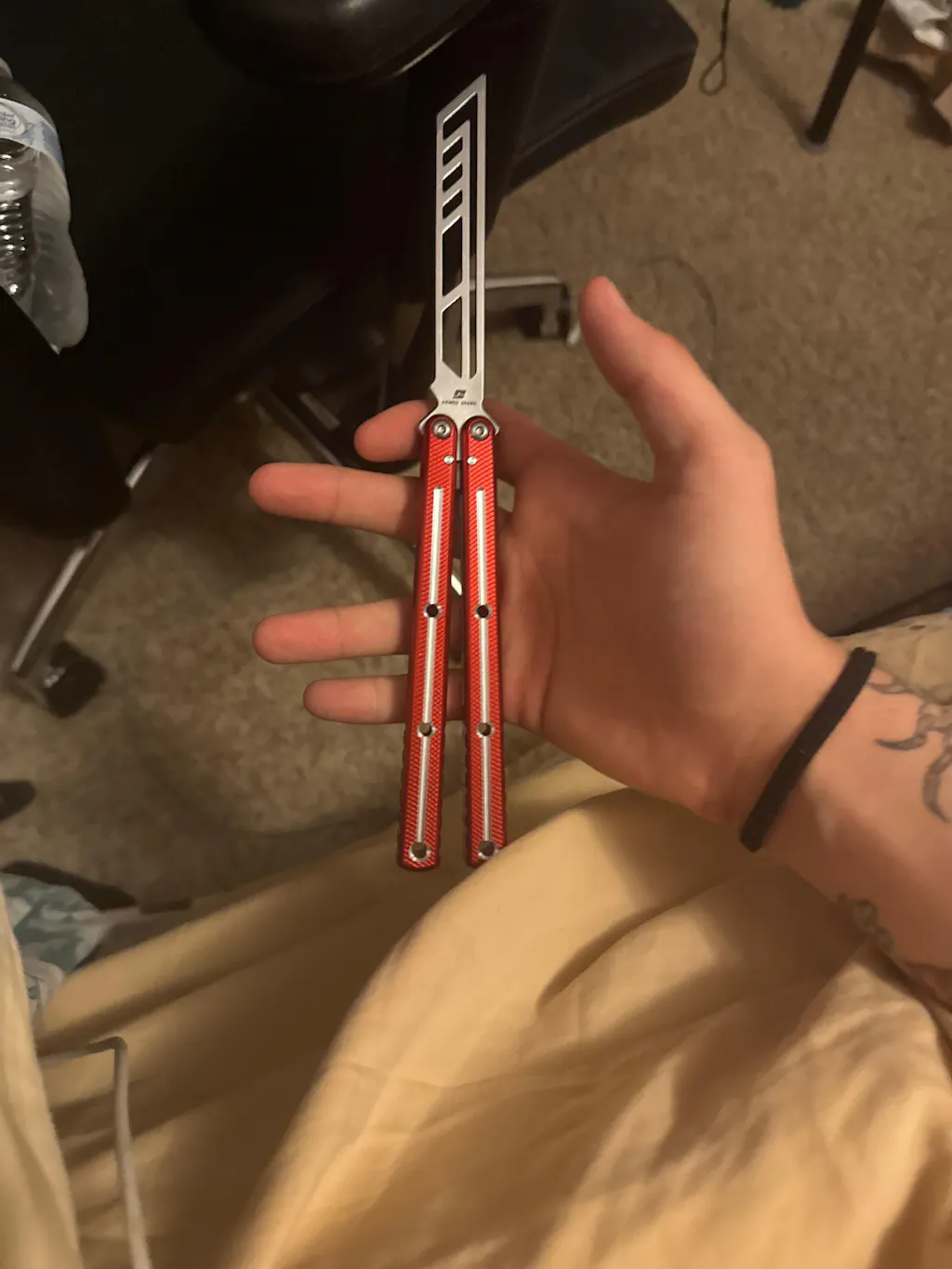 Armed Shark Krake Raken v3 Balisong Trainer Butterfly Knife