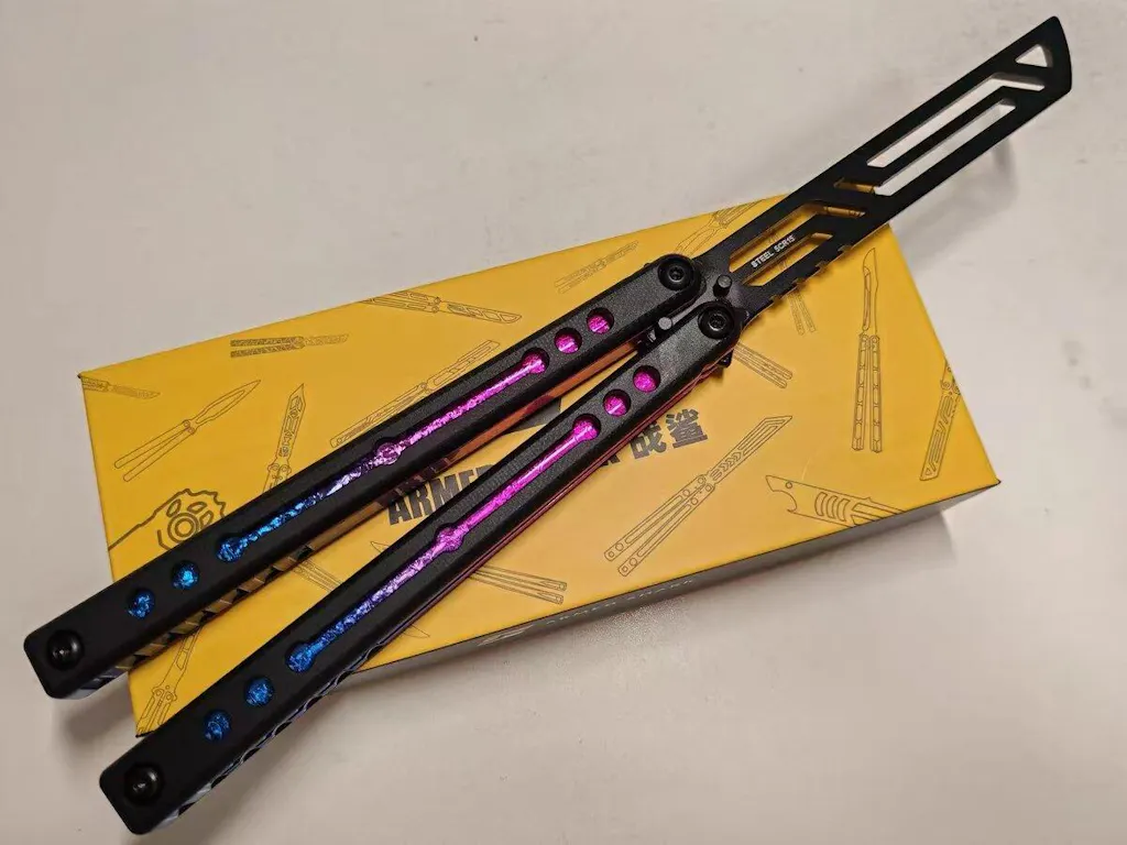 Armed Shark Nautilus V2 7075 Balisong Butterfly Trainer Knife