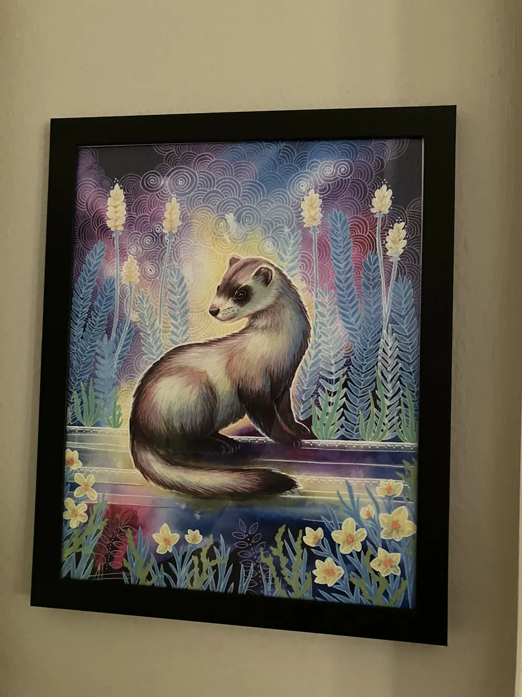 The Ferret - Fine Art Print · Art by Amanda Lanford