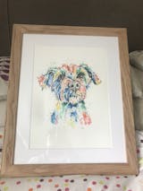 Custom Dog Pet Portraits - Colourful or Realistic – Art By Mike Ramshaw