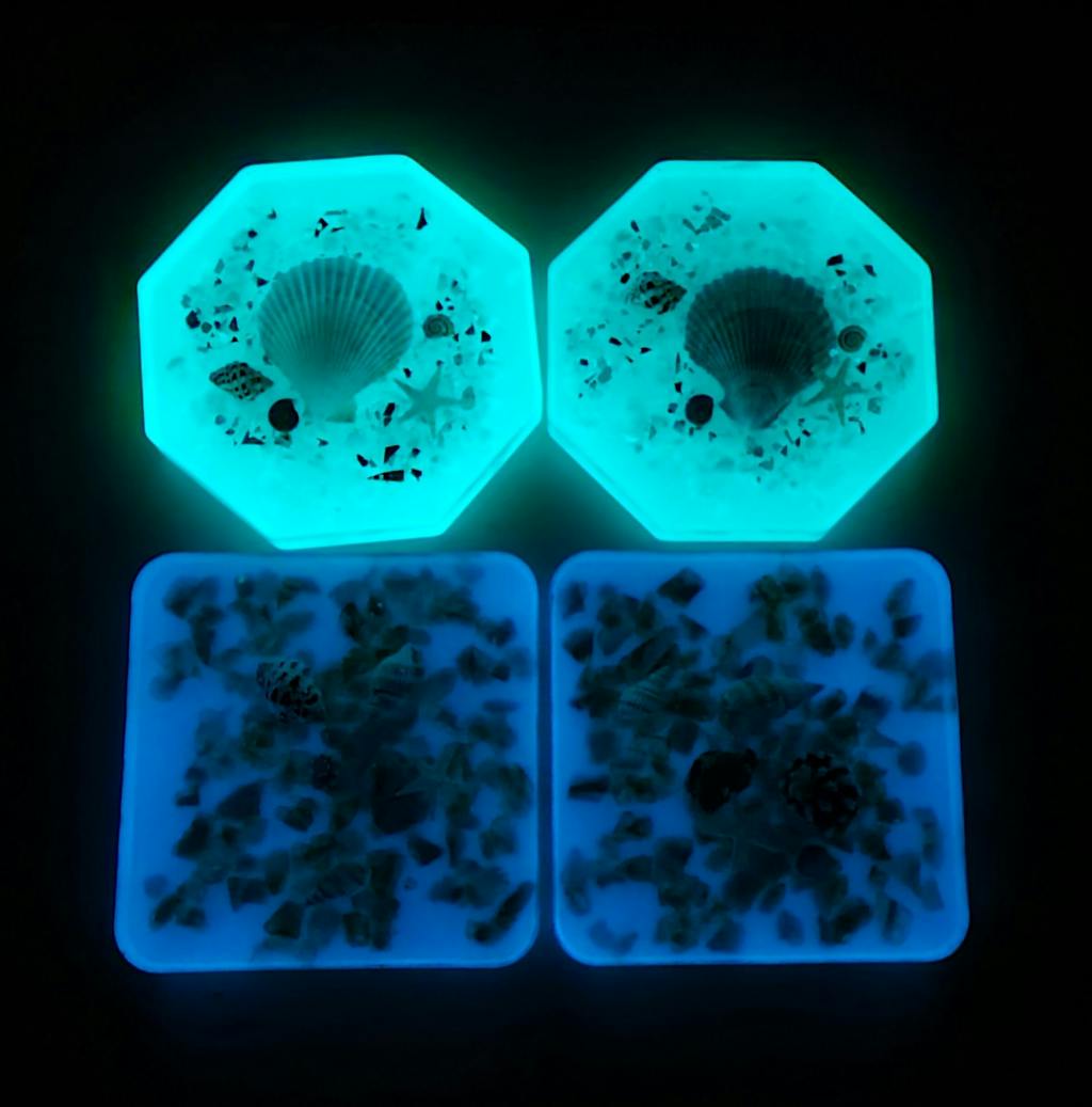 Glow In The Dark Powder - Neutral Sky Blue Glow Powder – Art 'N Glow