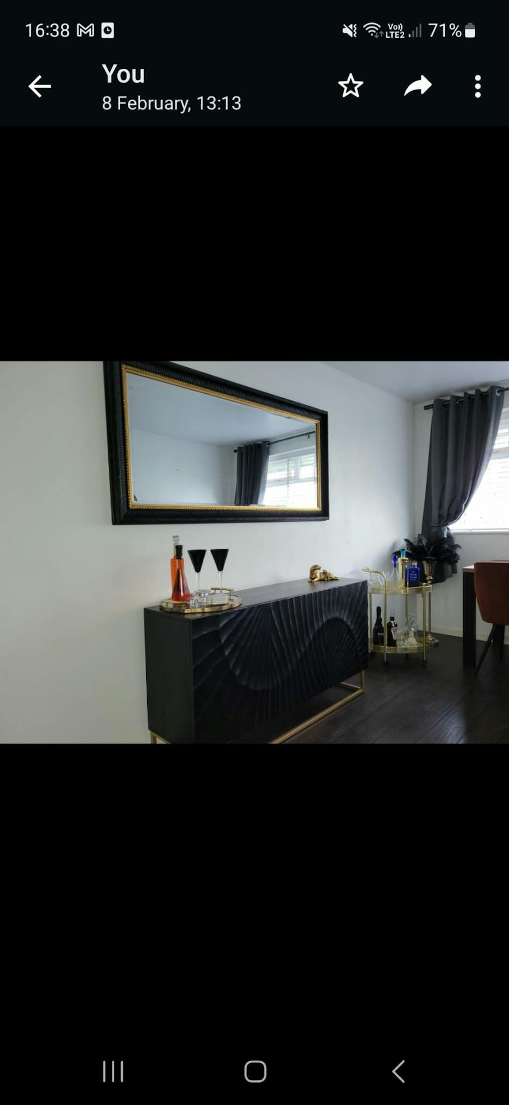 Scorpion Solid Mango Wood Sideboard with Elaborated 3d Cravings 140 cm ...