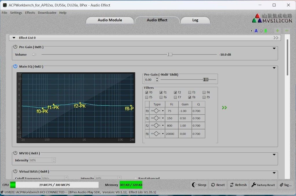 ACPWorkbench Stereo Equalizer Software-Arylic.com