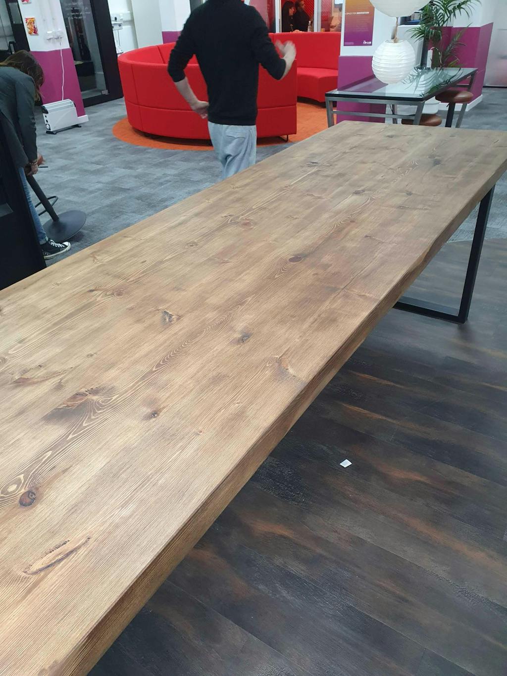 Chunky Rustic Standing Workstation | High Meeting Table – Ashford Blake