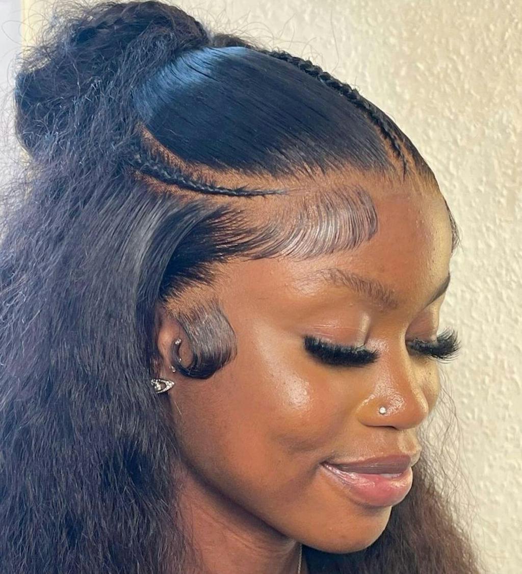 Pre-Braided Glueless Put On & Go 10x6 Parting Max Lace Frontal Wig Adv ...