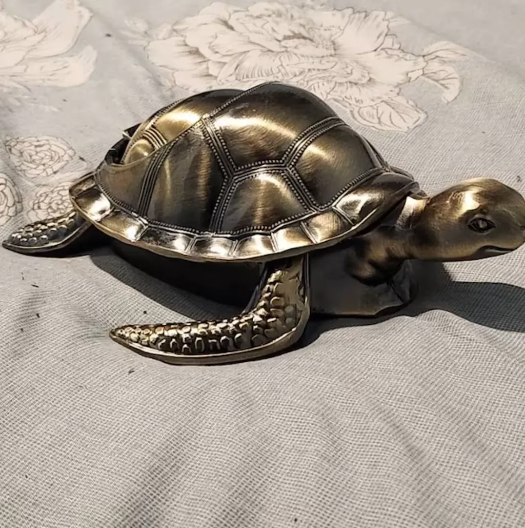 Turtle Ashtray with Lid Alloy – Ashtray Planet