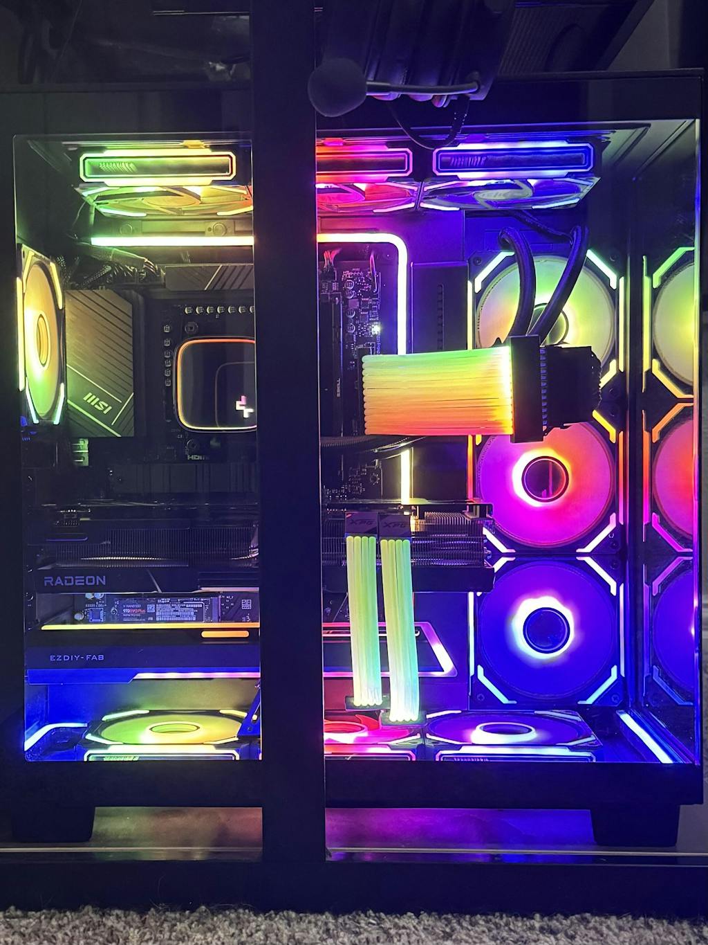 COSMIQ RGB 120mm Daisy Chain PWM Fan (3-Pack)