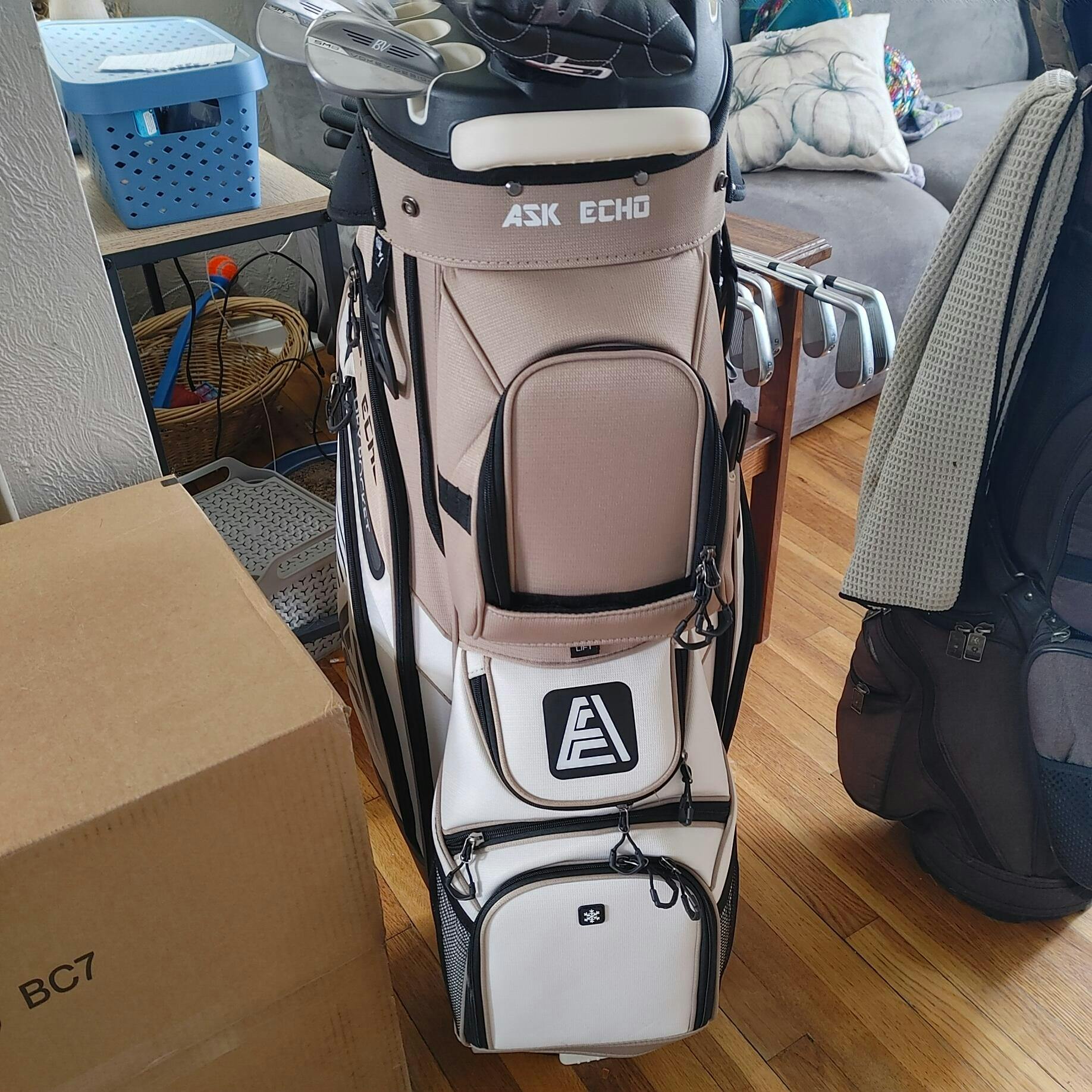 Ask Echo 2024 T-LOCK 14 Way Organizer Dividers Golf Soundless Cart Bag