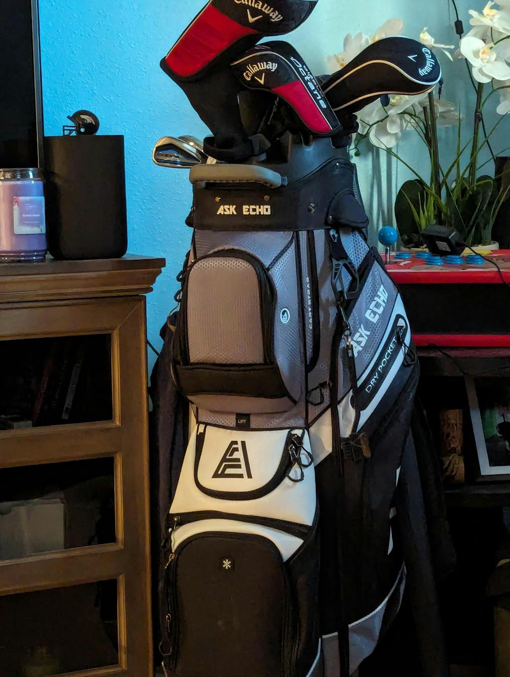 Ask Echo T-LOCK 2.0 14 Way Organizer Dividers Golf Soundless Cart Bag