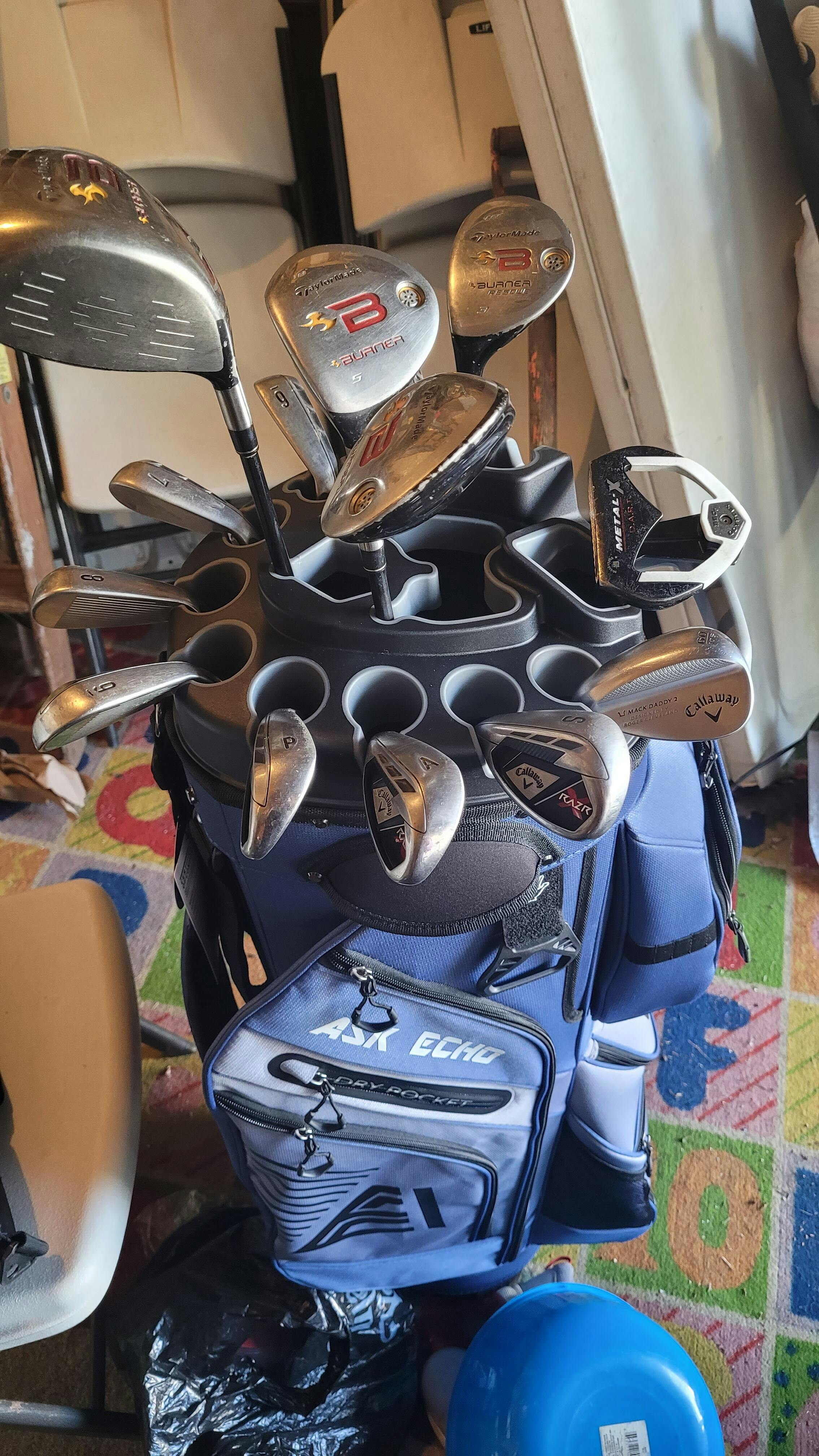 Ask Echo T-LOCK 2.0 14 Way Organizer Dividers Golf Soundless Cart Bag