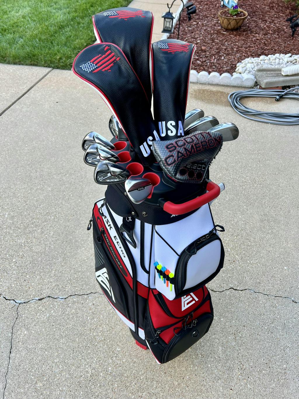 Ask Echo T-LOCK 2.0 14 Way Organizer Dividers Golf Soundless Cart Bag