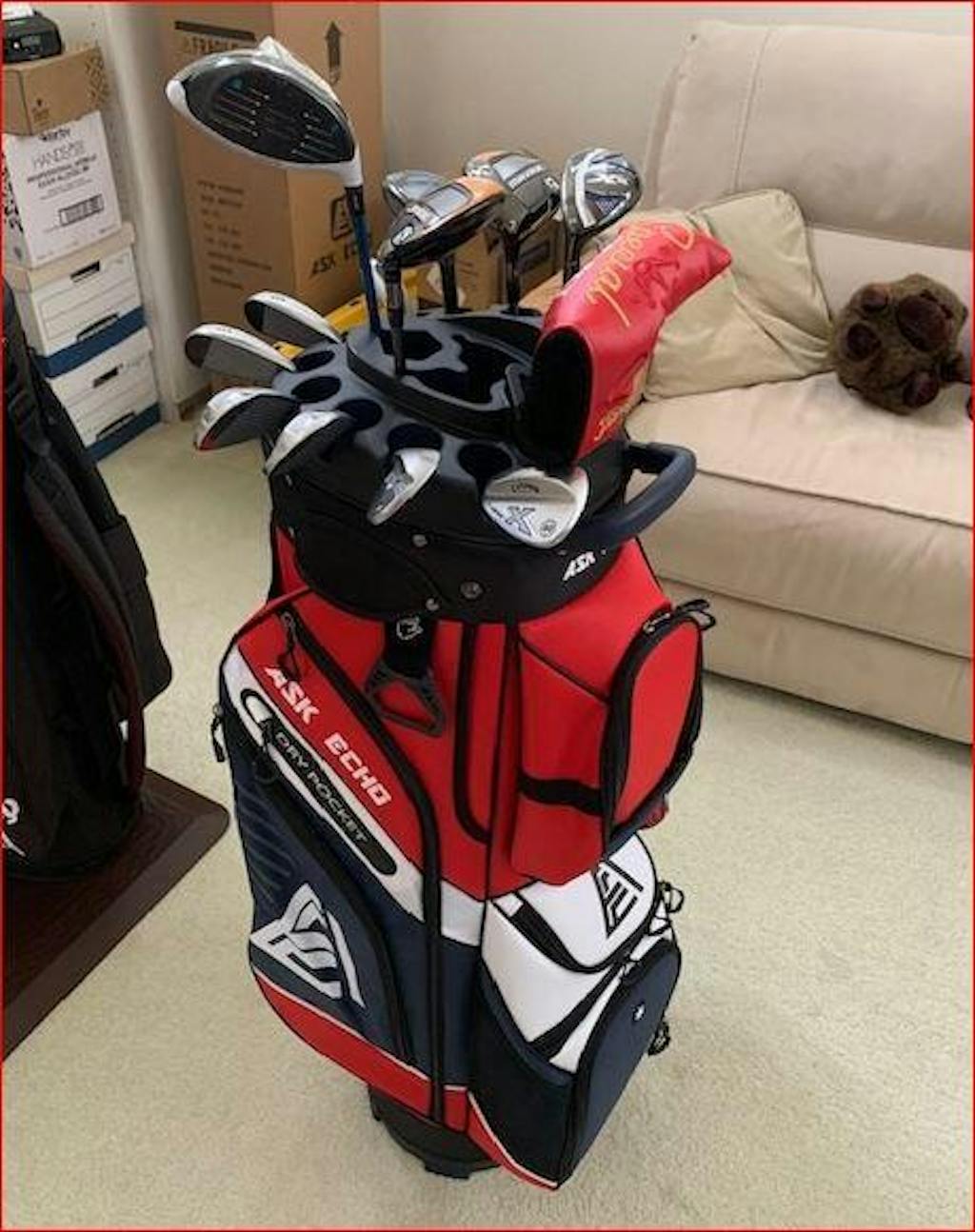 Ask Echo T-LOCK 2.0 14 Way Organizer Dividers Golf Soundless Cart Bag