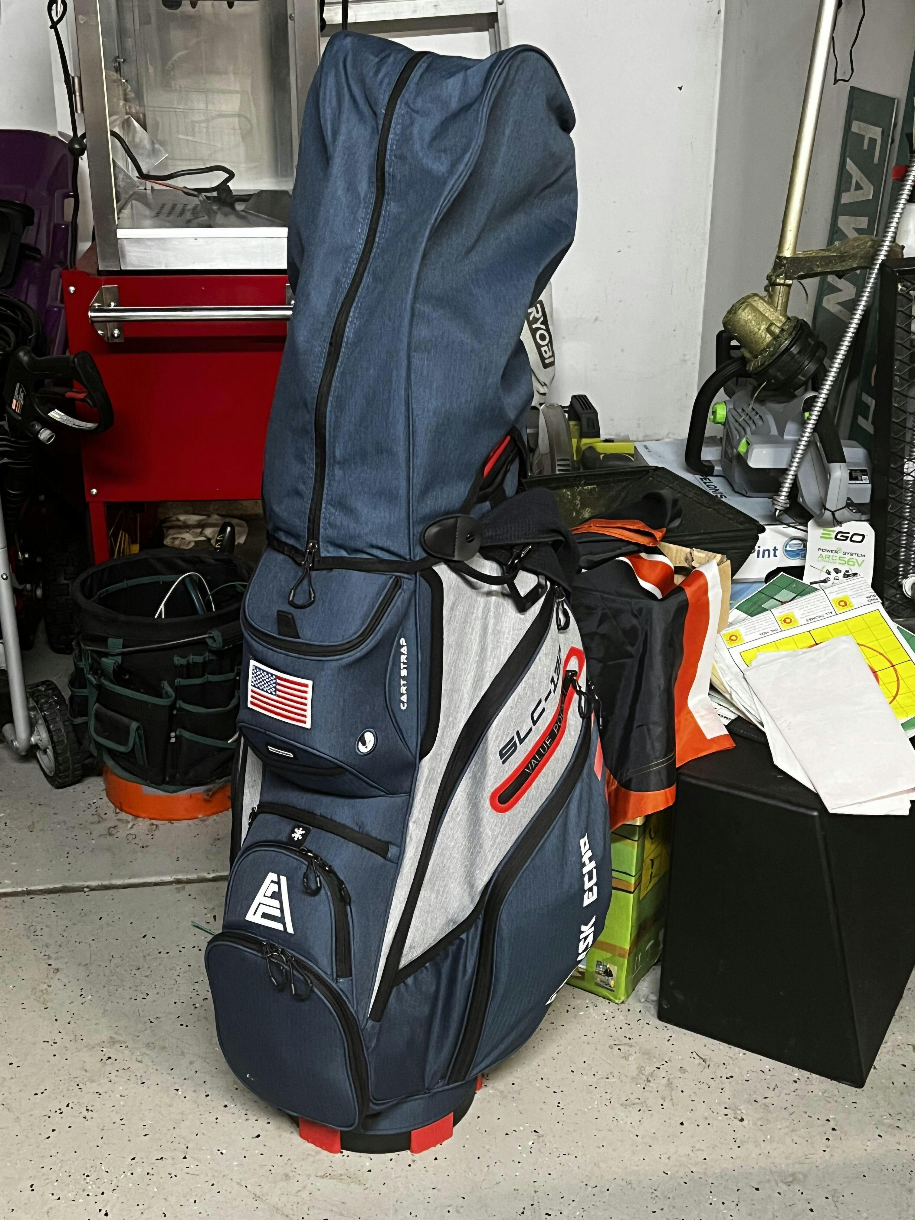 Askecho Silencer Golf Cart Bag 15 Way Full Length Slc 130 Navy