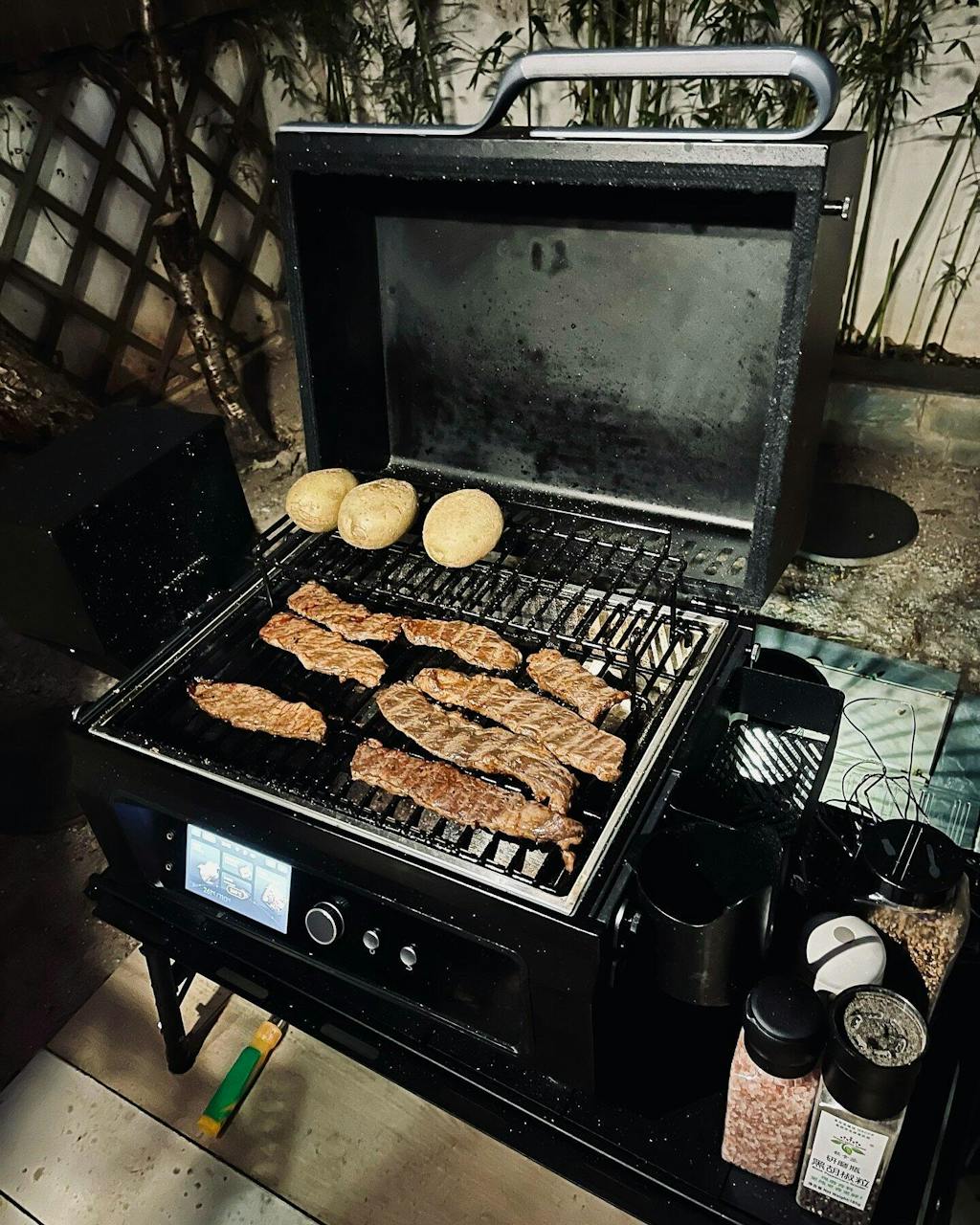 ASMOKE Essential Portable Wood Pellet Grill and Smart Smoker with Built ...