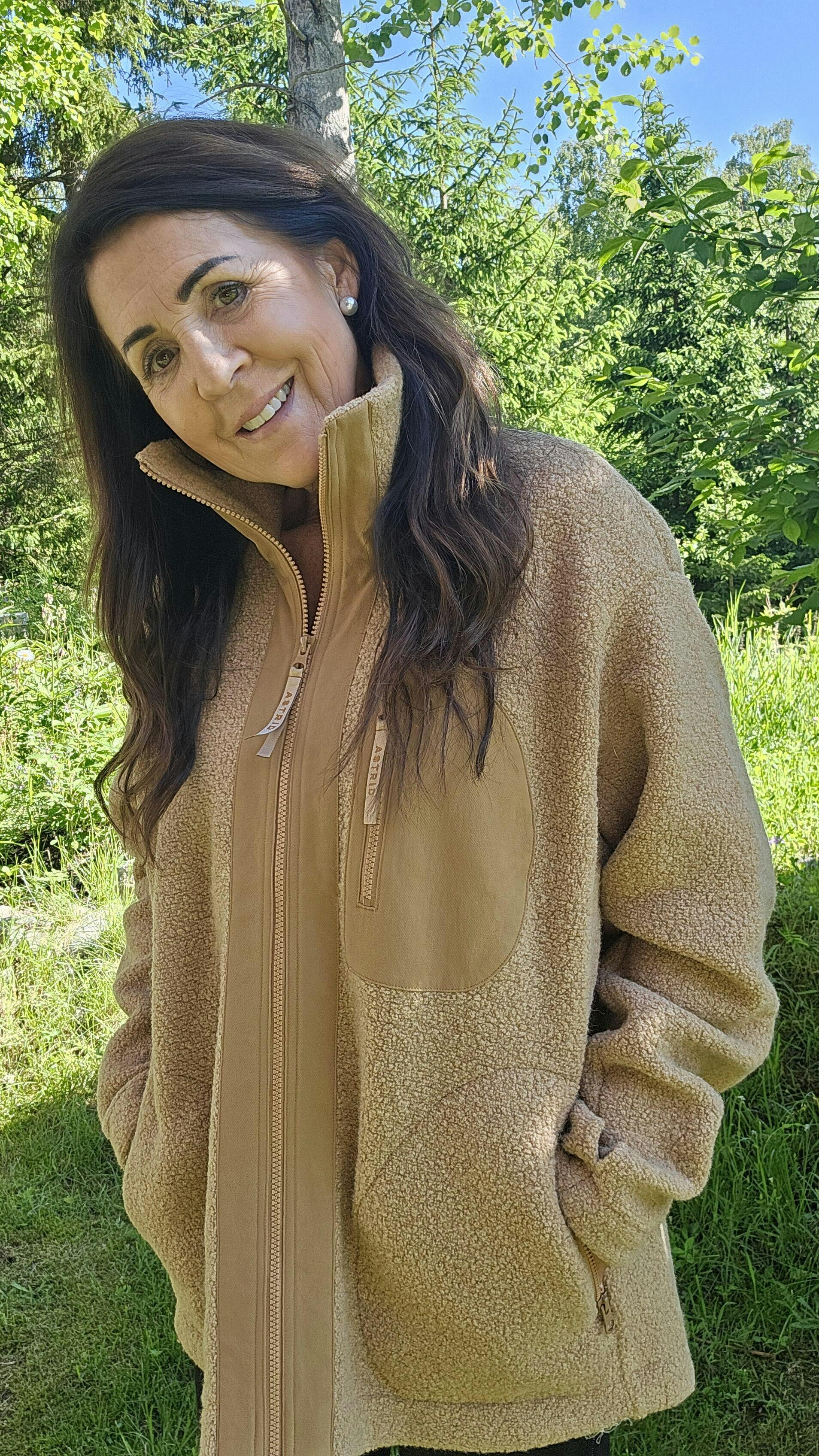 Women's Fleece Jacket Rust | Astrid Wild