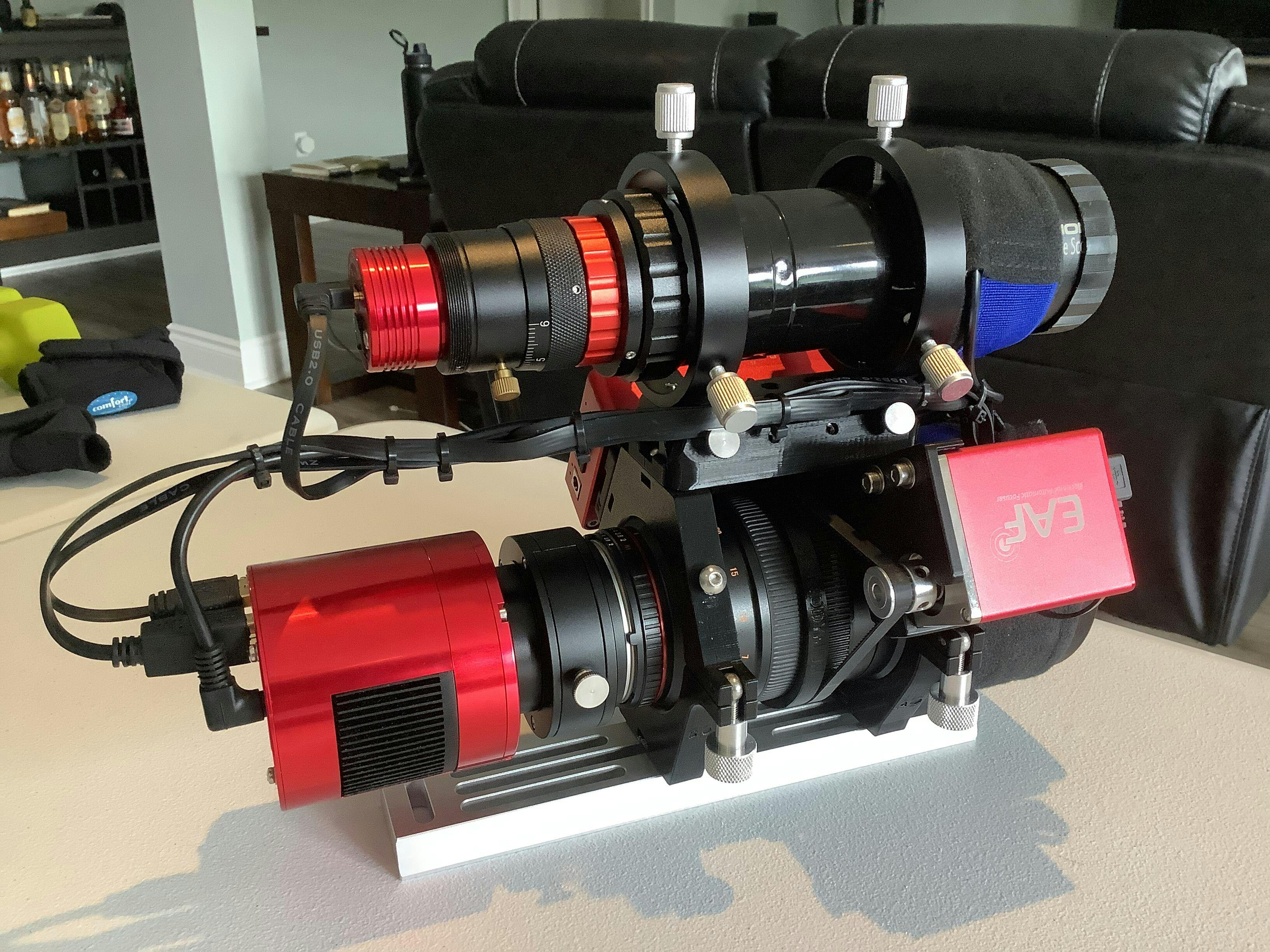 Astrodymium Ring System with ZWO EAF & ASIAIR Mount for Samyang / Roki