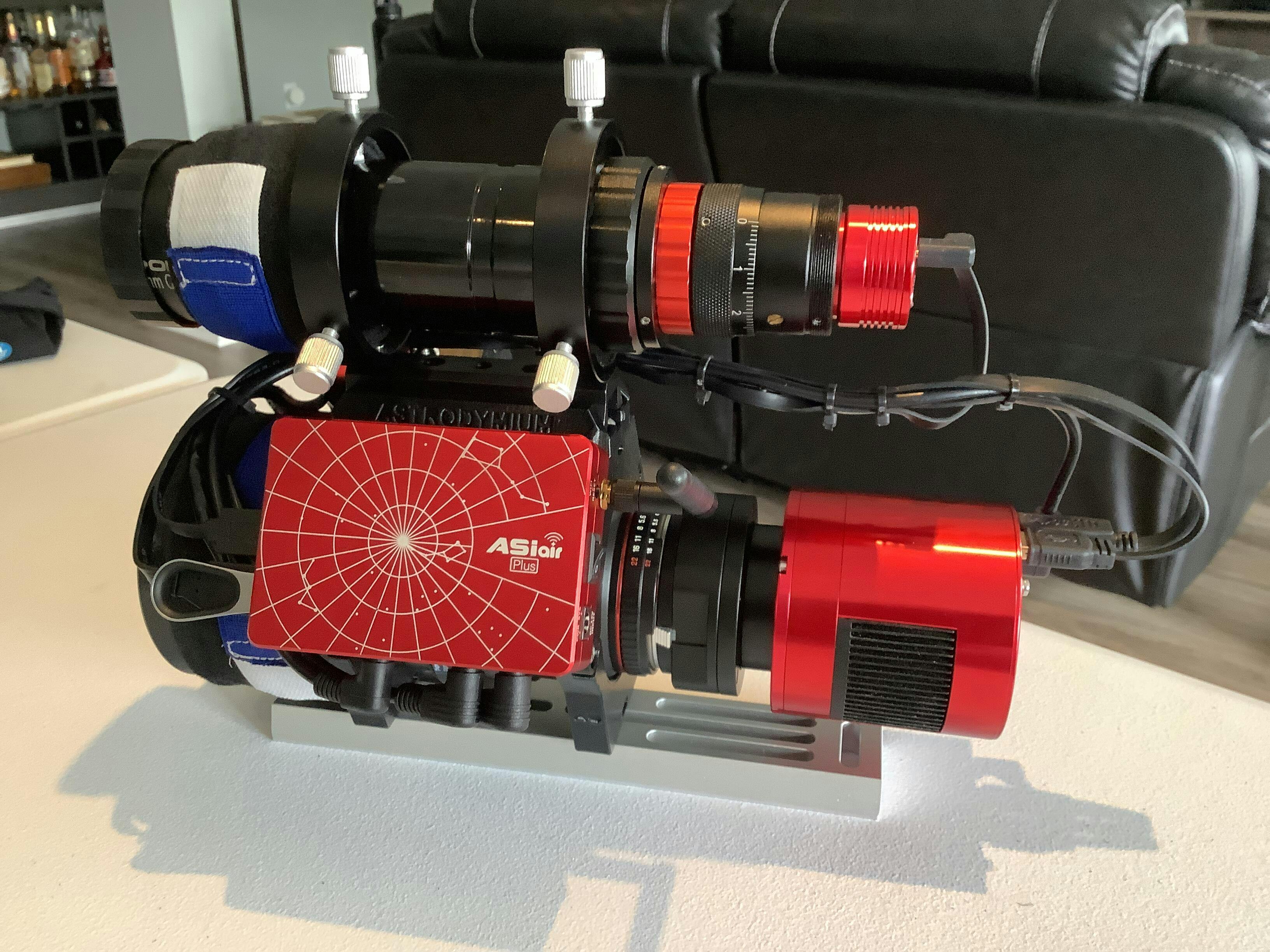 Astrodymium Ring System with ZWO EAF & ASIAIR Mount for Samyang / Roki