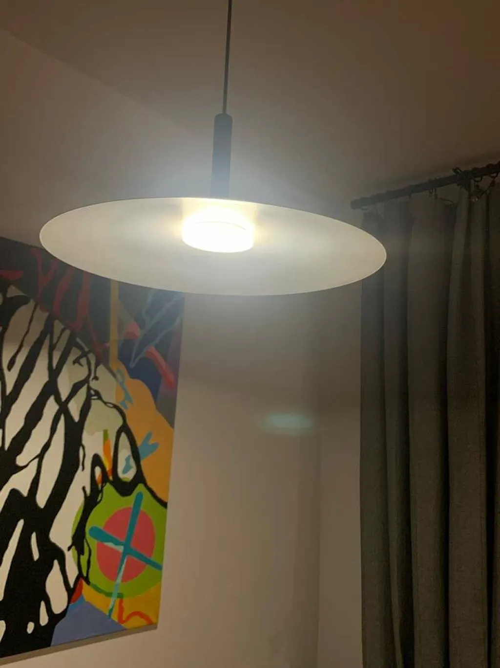 Vink flat pendant light modern nordic hanging lamp for dining table ...