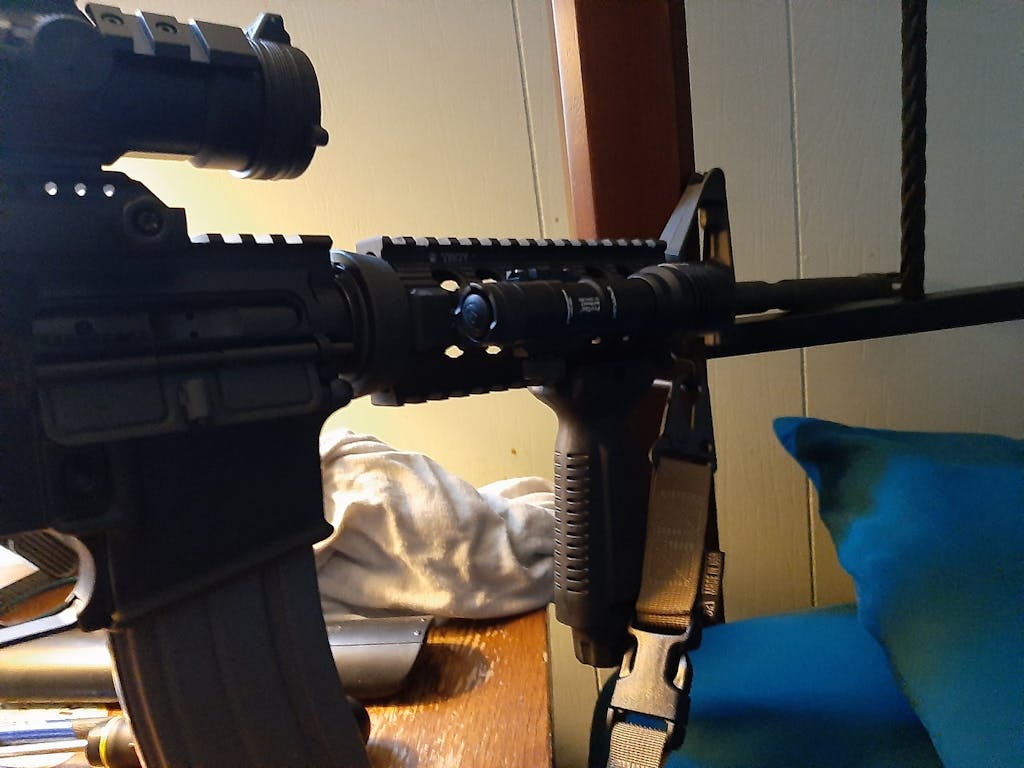 Troy Carbine Length Battle Rail AR-15 Drop-In Quad Rail | AT3 Tactical