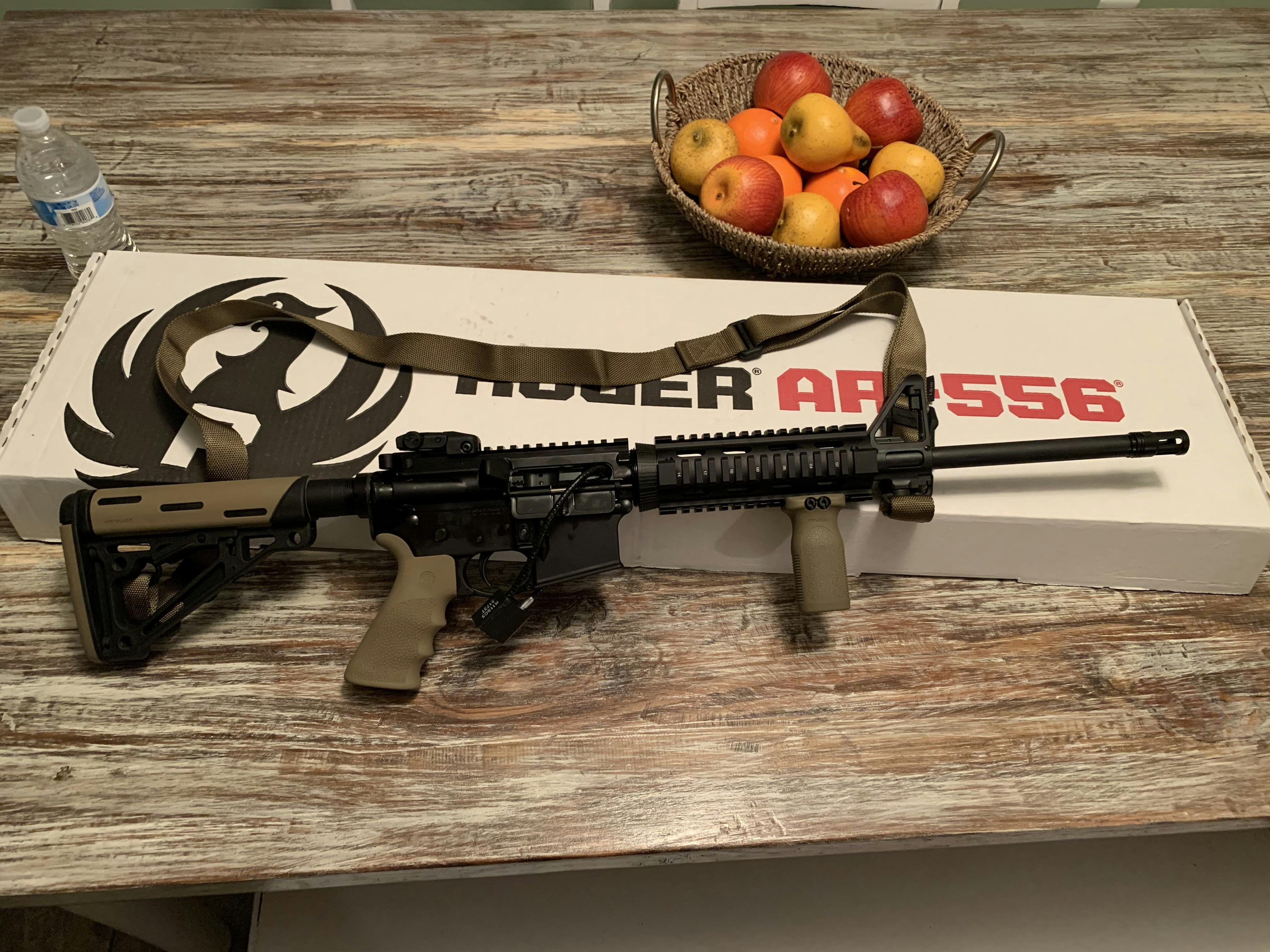 Hogue AR-15/M-16 OverMolded Collapsible Buttstock | AT3 tactical