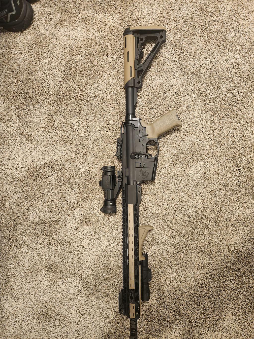 Hogue AR-15/M-16 OverMolded Collapsible Buttstock | AT3 tactical