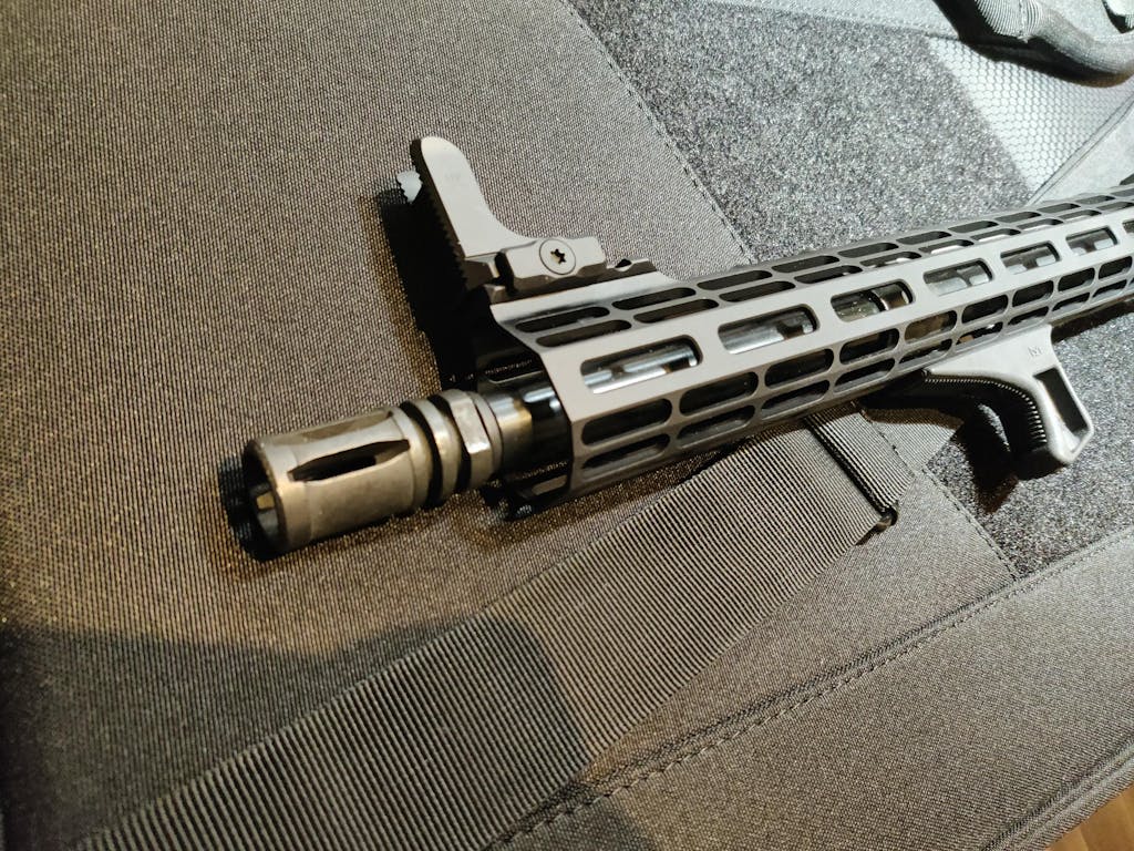 UTG Super Slim Fixed AR-15 Iron Sight Set - Front and Rear