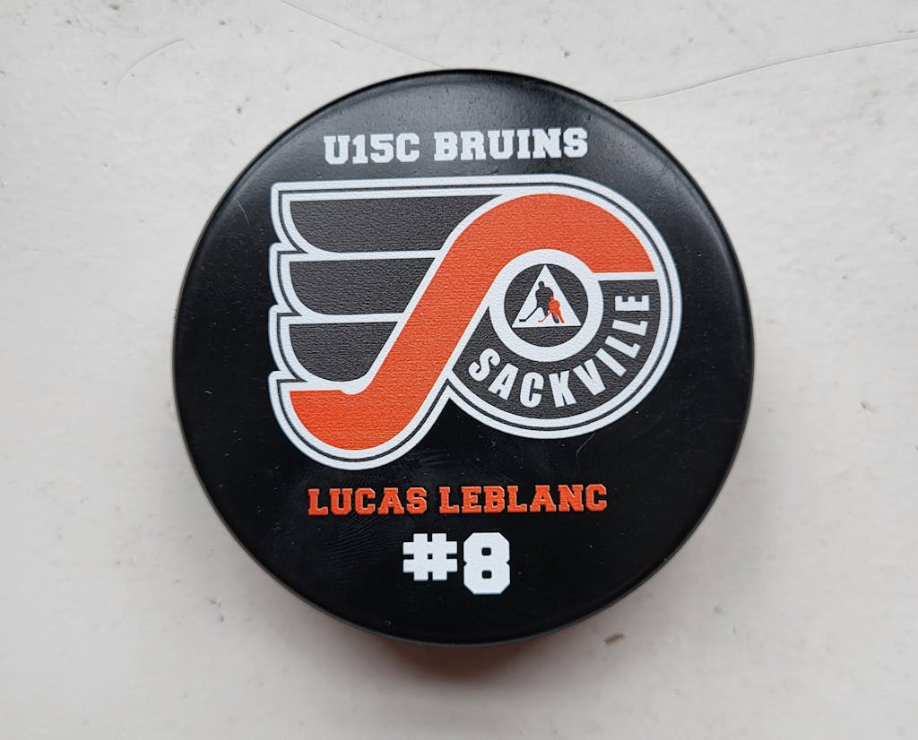 Custom Hockey Pucks with Edge Text & Logos – Perfect for Teams & Fans