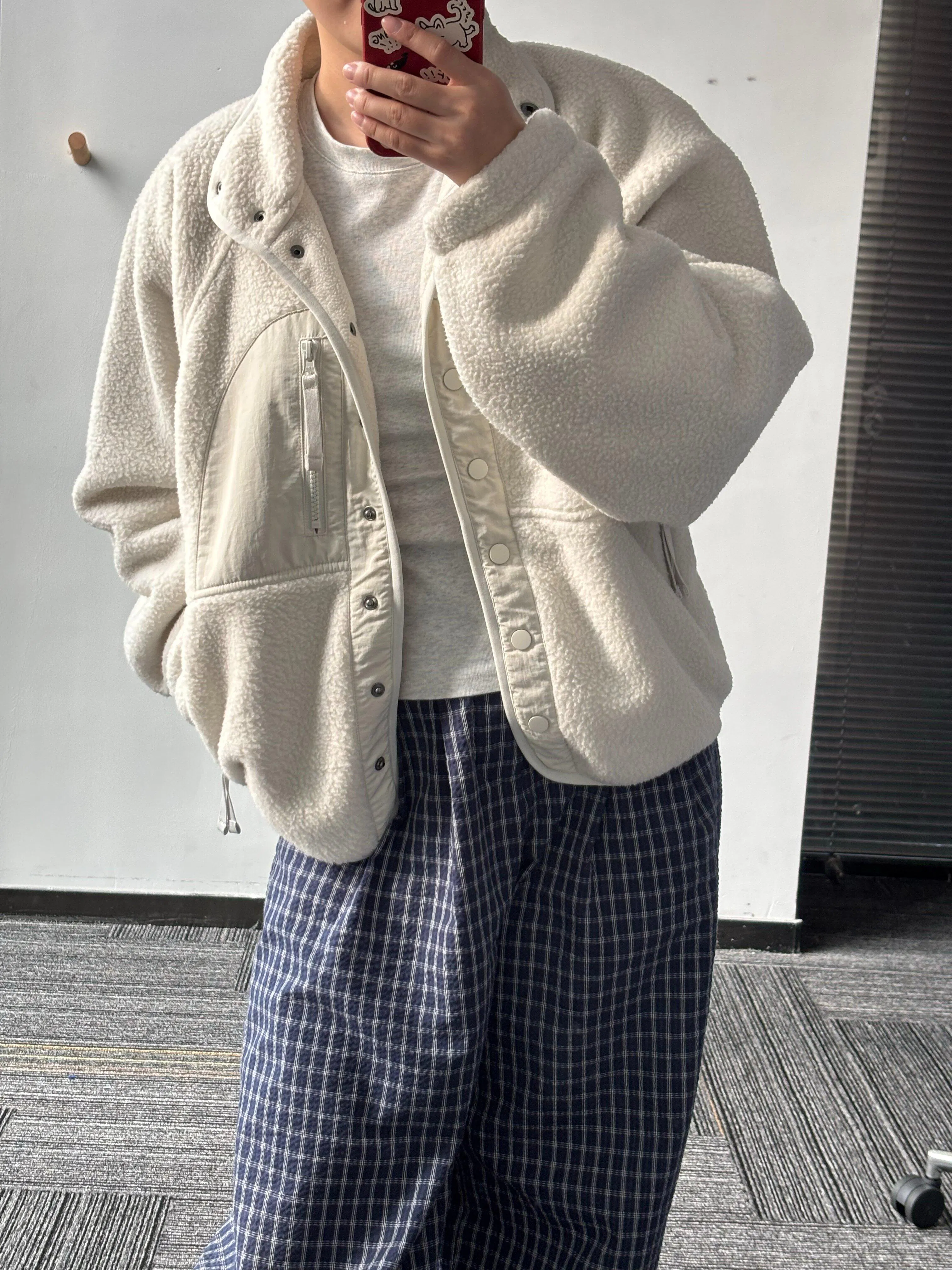 Fleece Button Jacket – Athluna