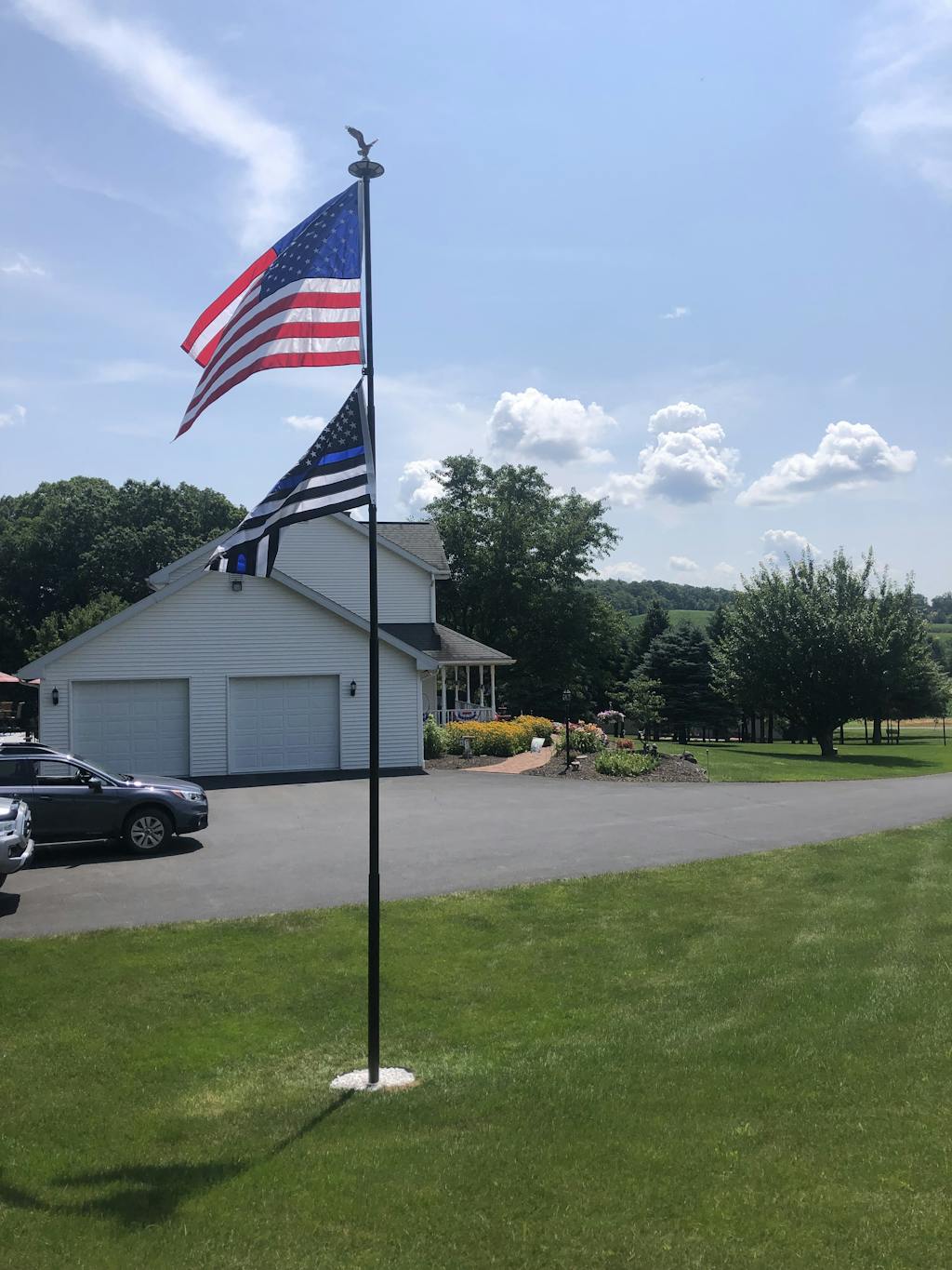 12" Gold Eagle Flagpole Topper